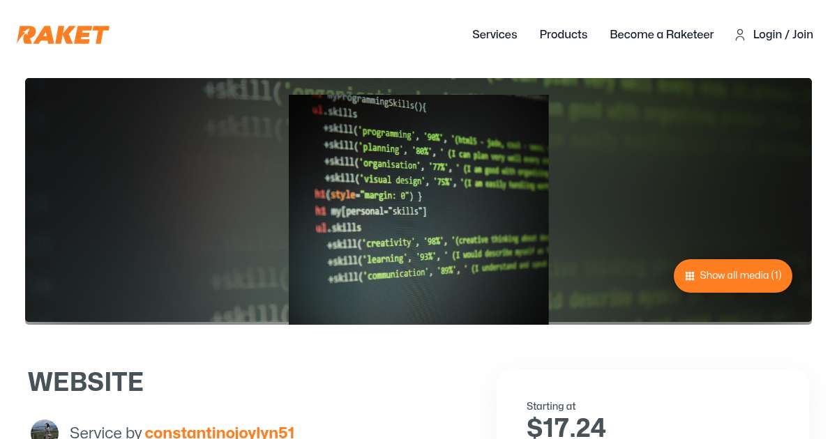 WEBSITE by codecraftstudios - Raket.PH