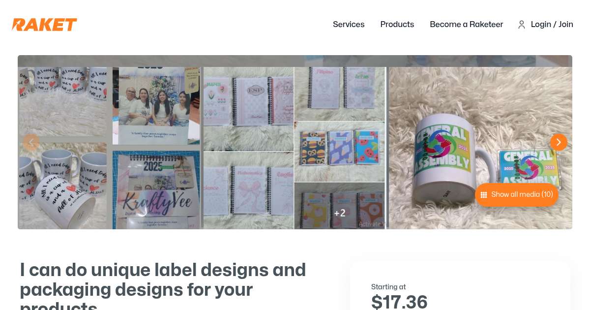 I can do unique label designs and packaging designs for your products ...