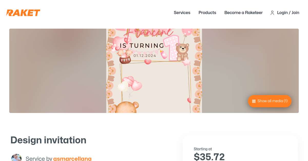 Design invitation by qsmarcellana - Raket.PH