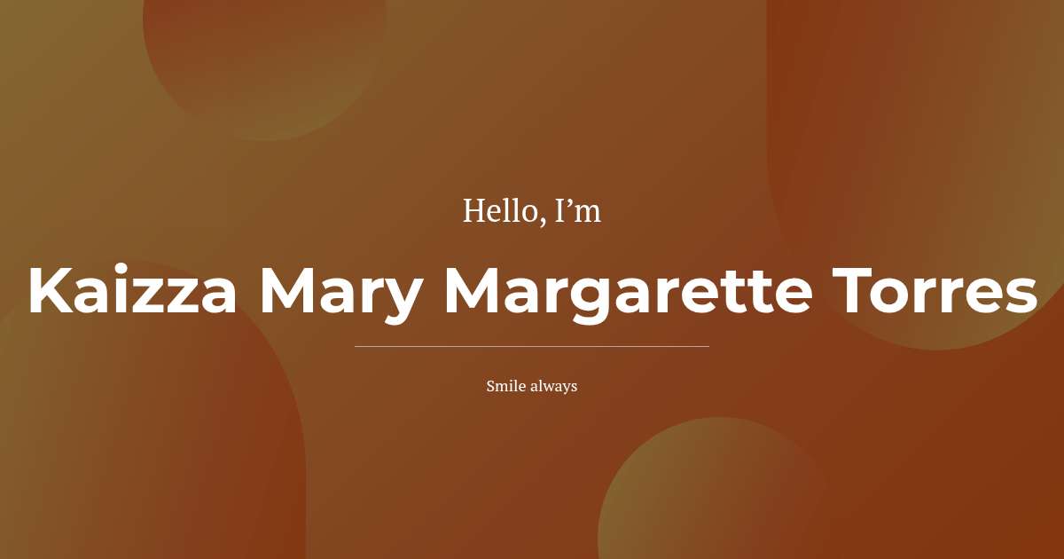 Kaizza Mary Margarette Torres
