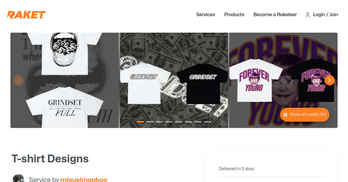 T-shirt Designs by miguelmagboo - Raket.PH