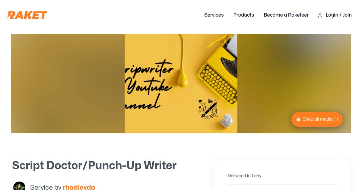 Script Doctor/Punch-Up Writer by theagriculturo - Raket.PH