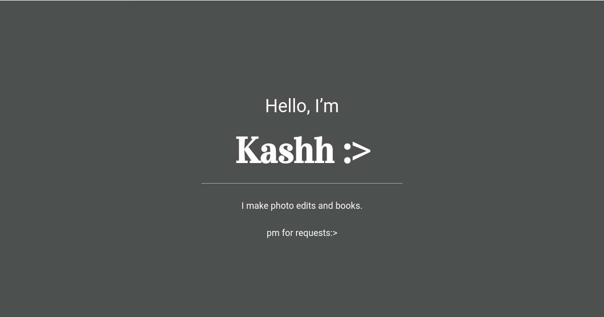 Kashh :>