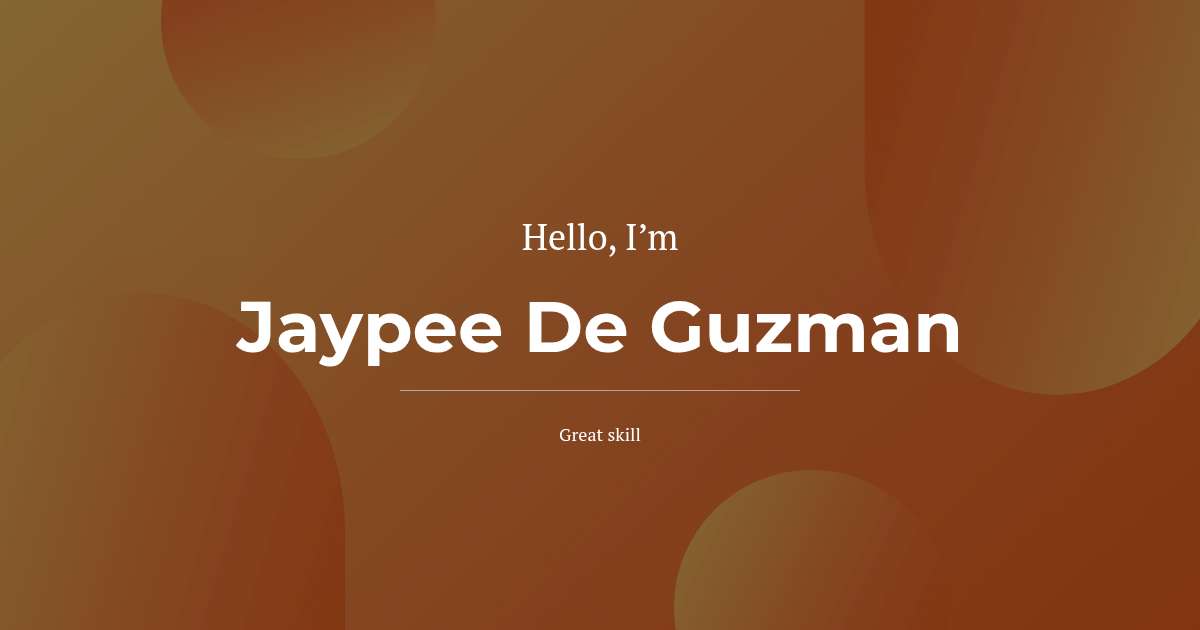 Jaypee De Guzman