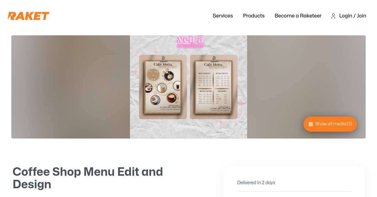 Coffee Shop Menu Edit and Design by xeiracreations - Raket.PH