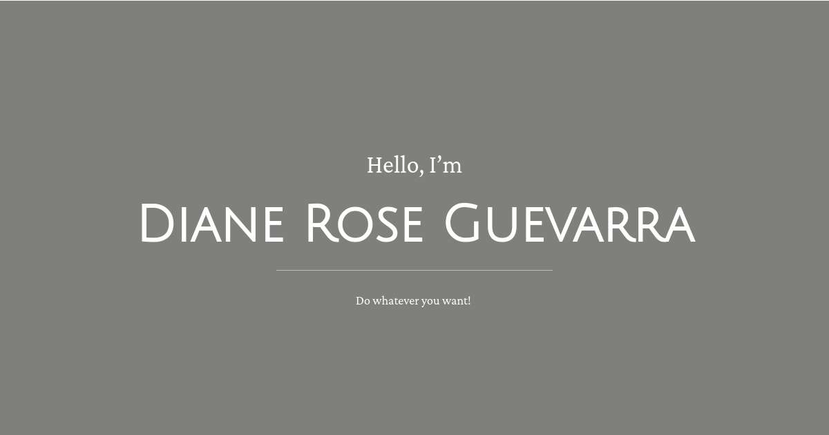 Diane Rose Guevarra