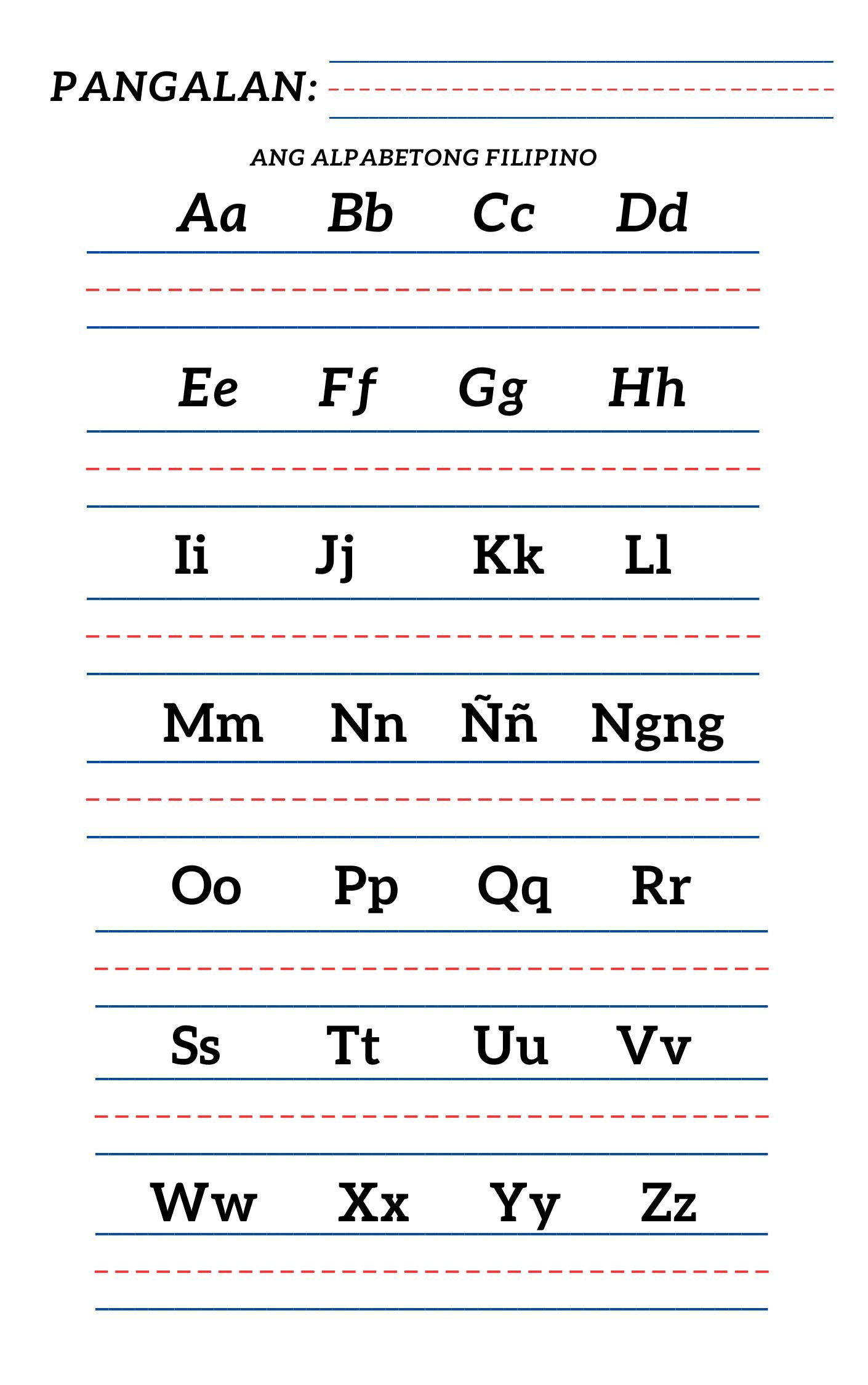 Alpabetong Tagalog Alpabetong Filipino – Tahanan Books Corporation