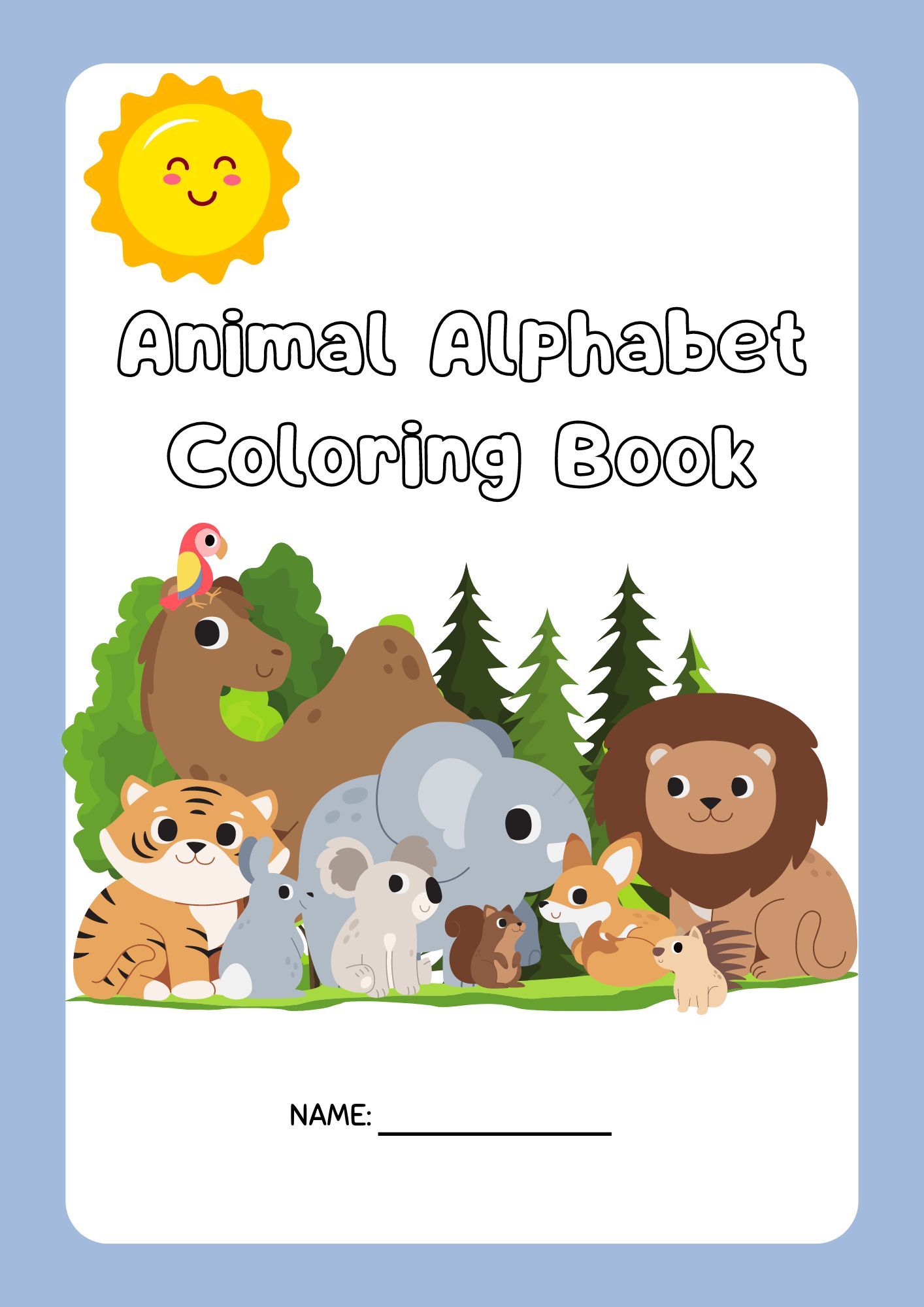 Animal Alphabet Coloring Pages [2025]