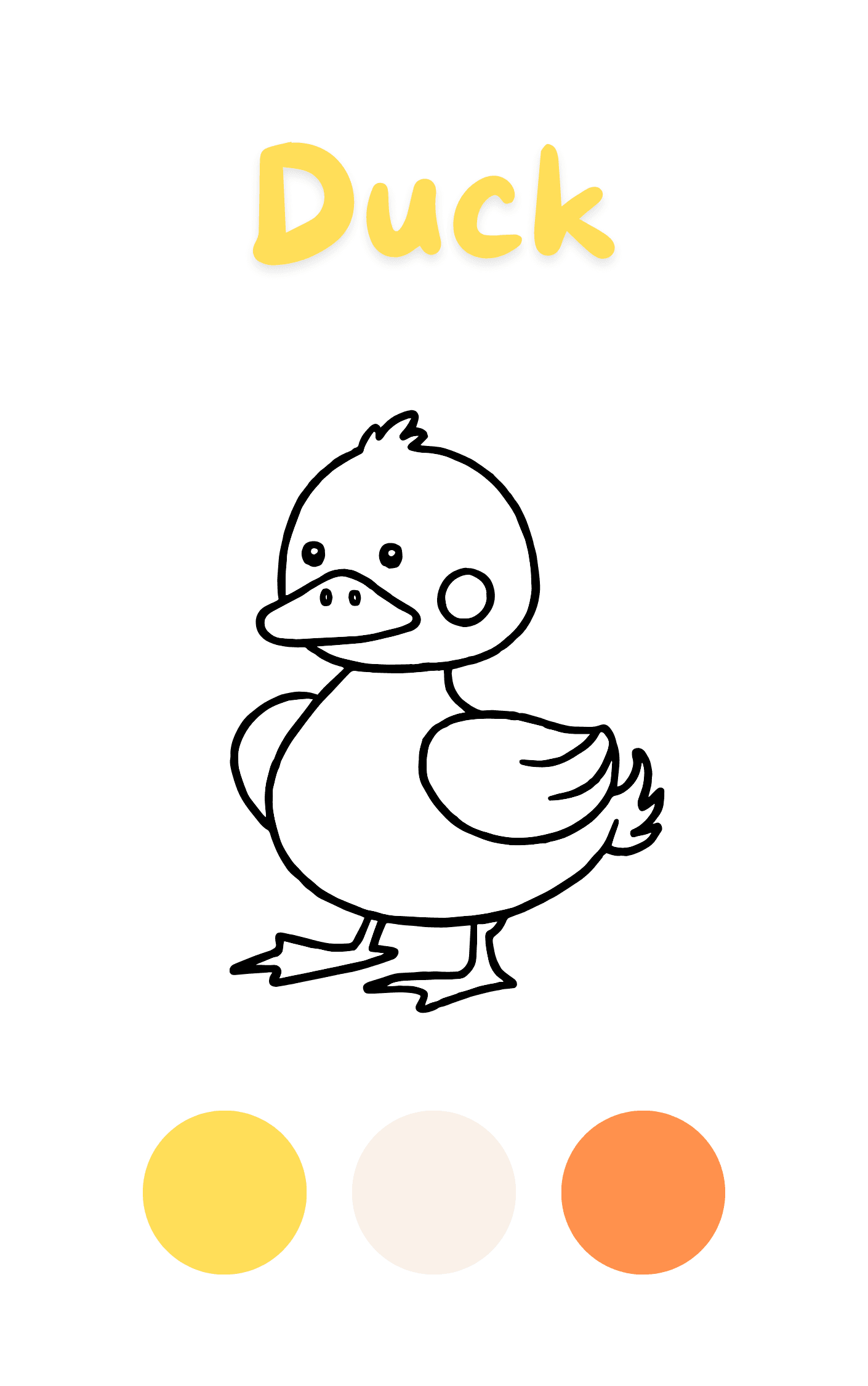 coloring pages for kids with color guide