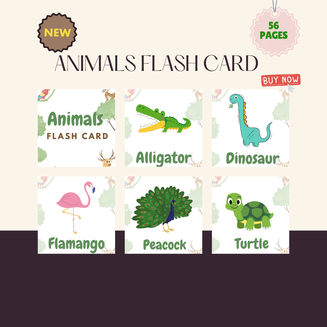 Zoo Animal Cards Printable ZOO Animals BINGO Game For Preschoolers