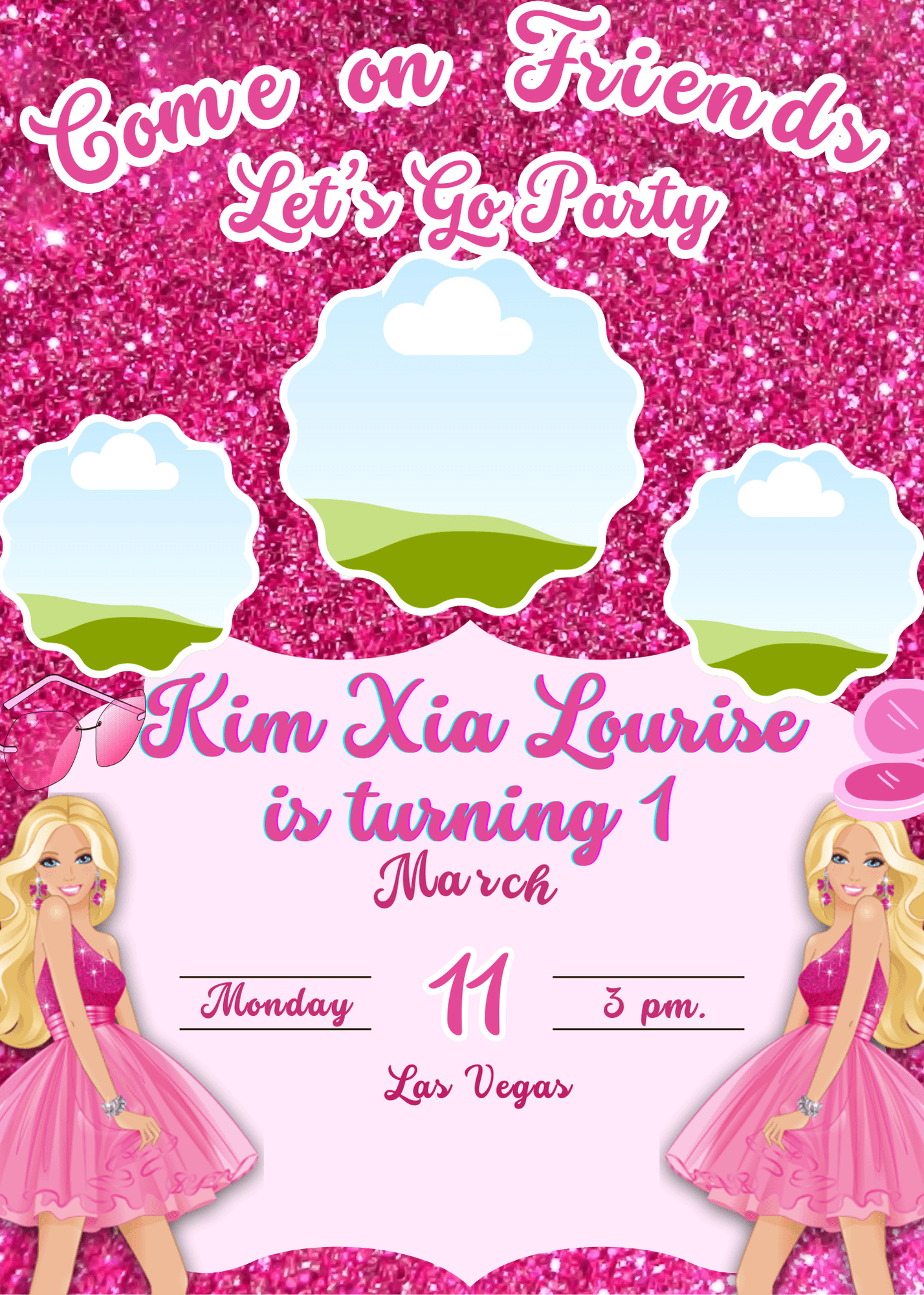 Barbie Birthday Party Invitations Template Barbie Birthday Invitations