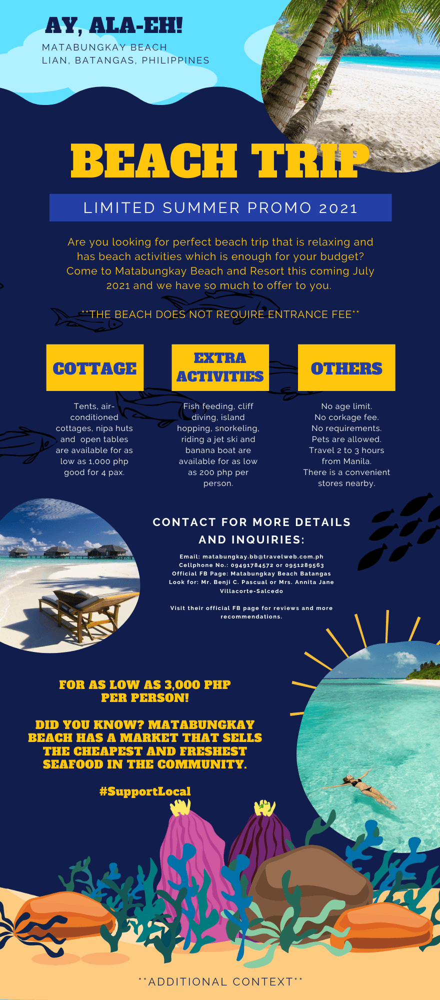 Beach Travel Brochure