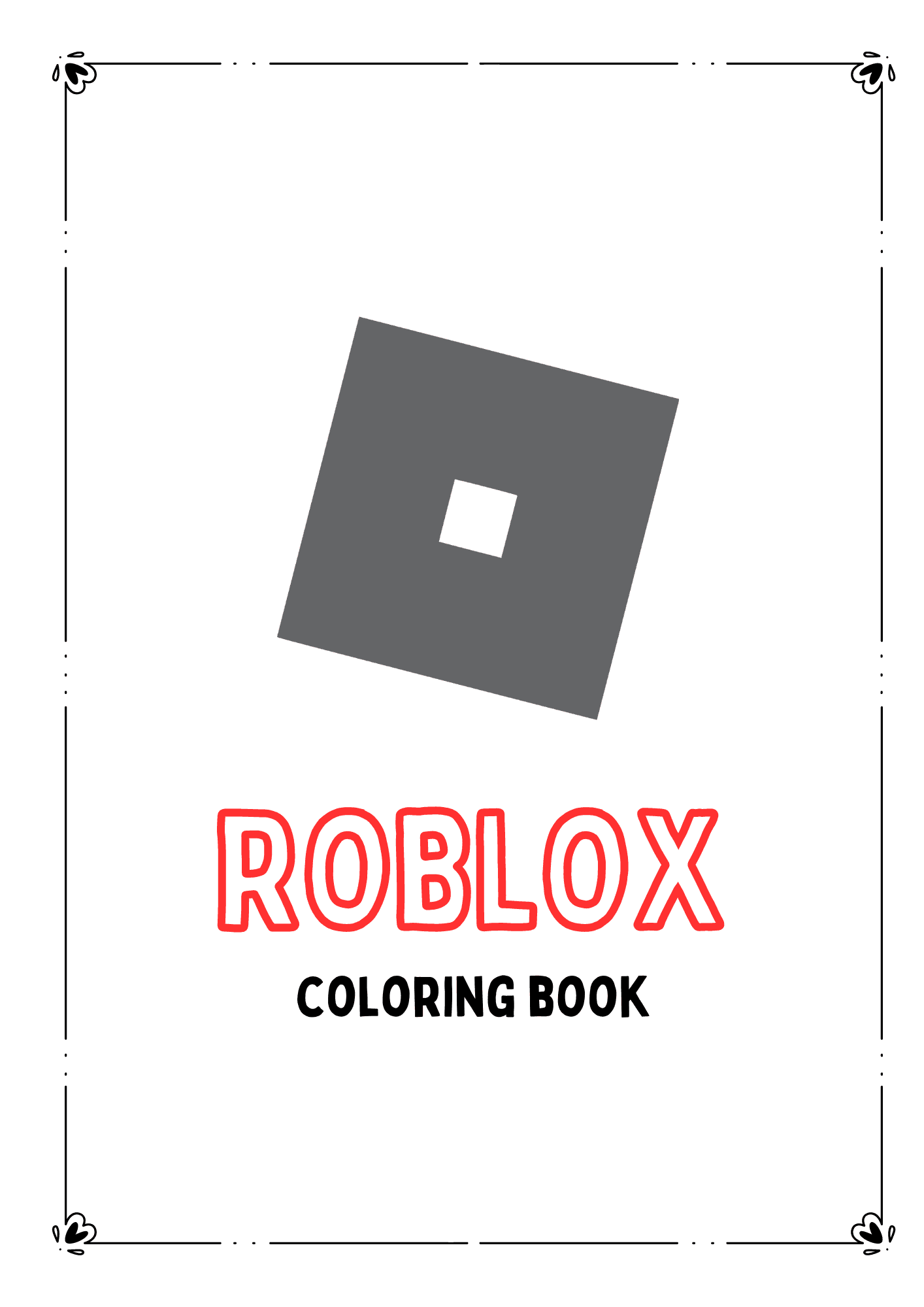 coloring pages roblox logo