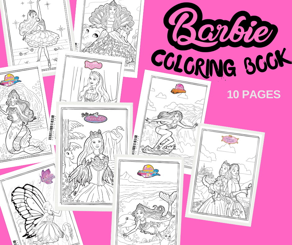 barbie swan lake coloring pages