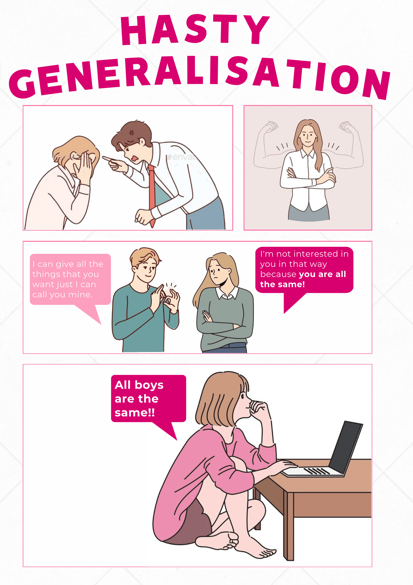 Hasty Generalization Comic Hasty Generalization — Steemit