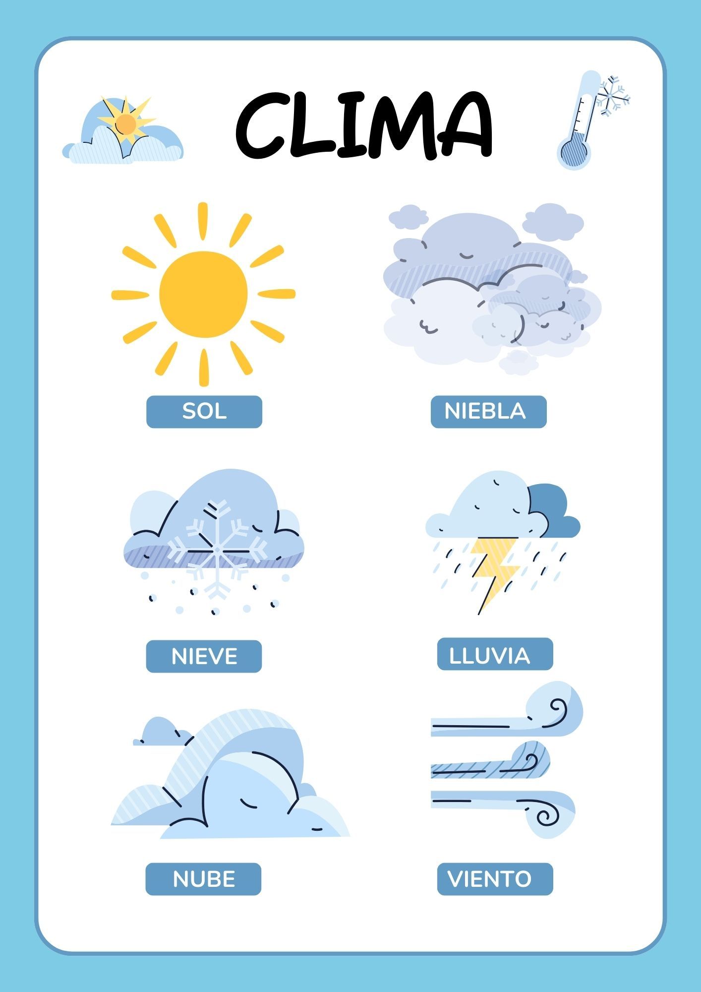 Weather Worksheets In Spanish SPANISH Time & Weather – FranLaff.com