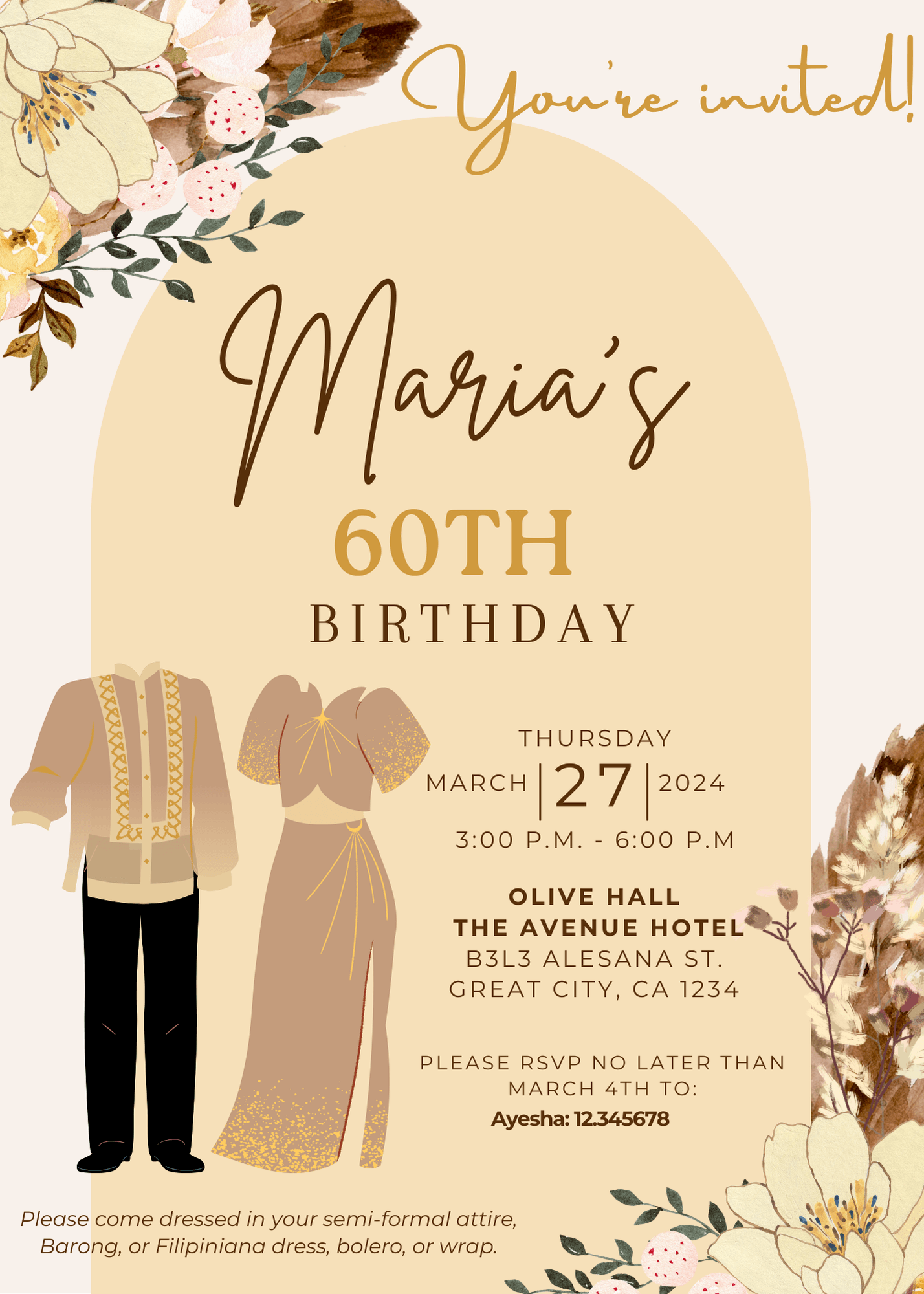 Tagalog Birthday Invitation Wordings