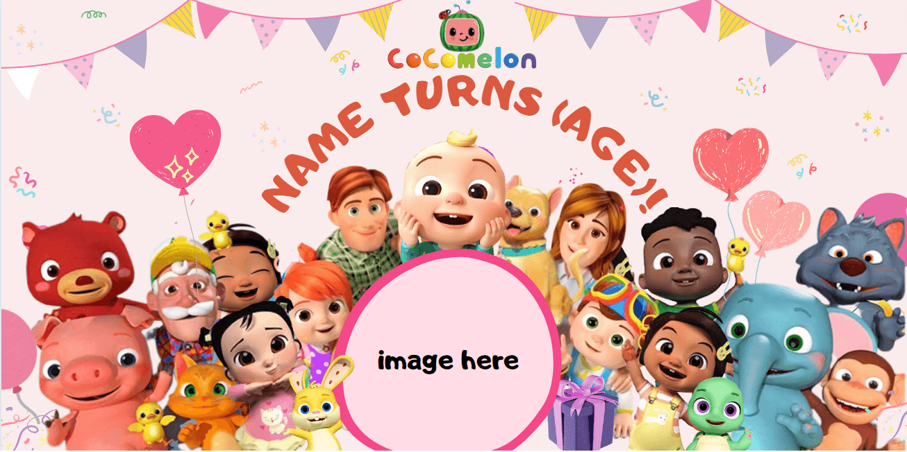 COCOMELON BIRTHDAY BANNER by lagrace Raket.PH