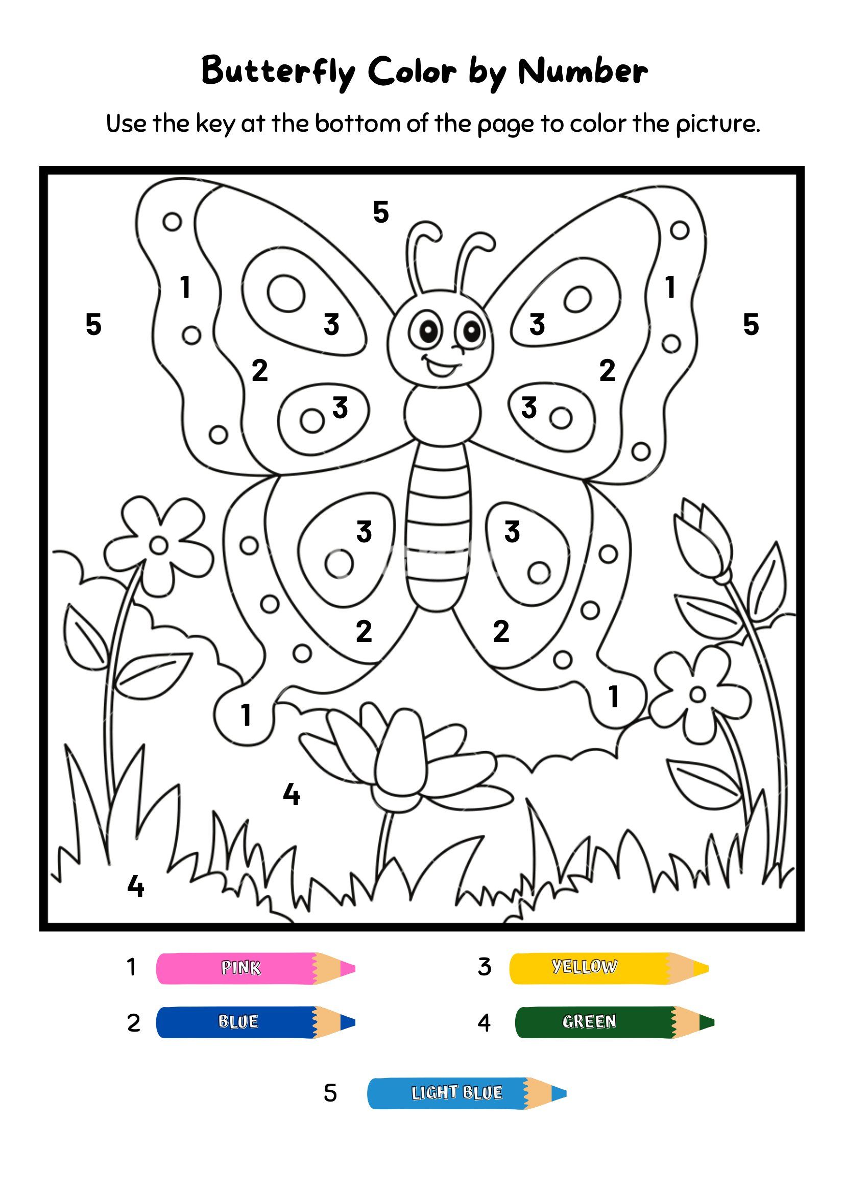 Coloring With Numbers Worksheets Division Color By Number