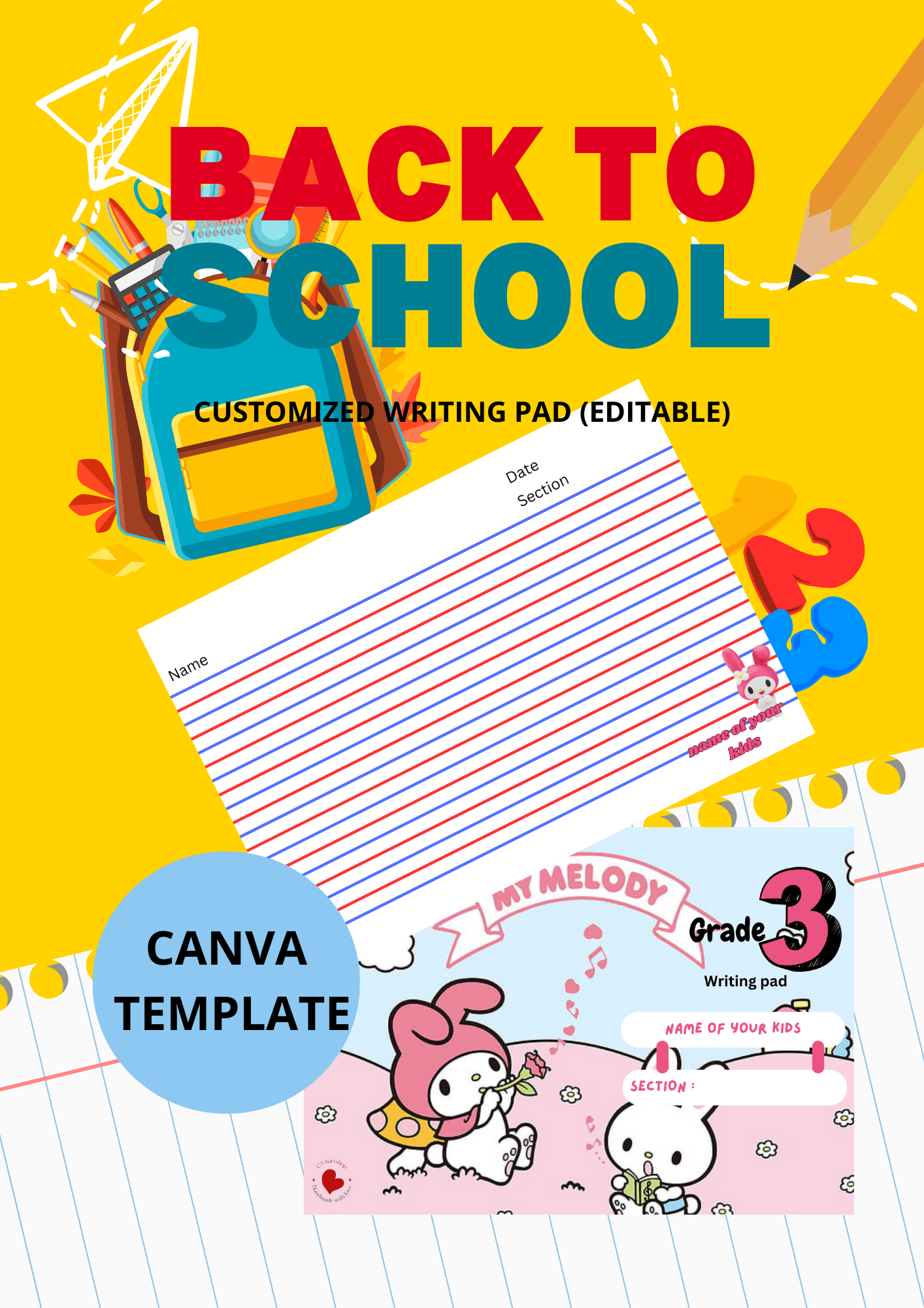 Custom Writing Paper Kindergarten Custom Printable