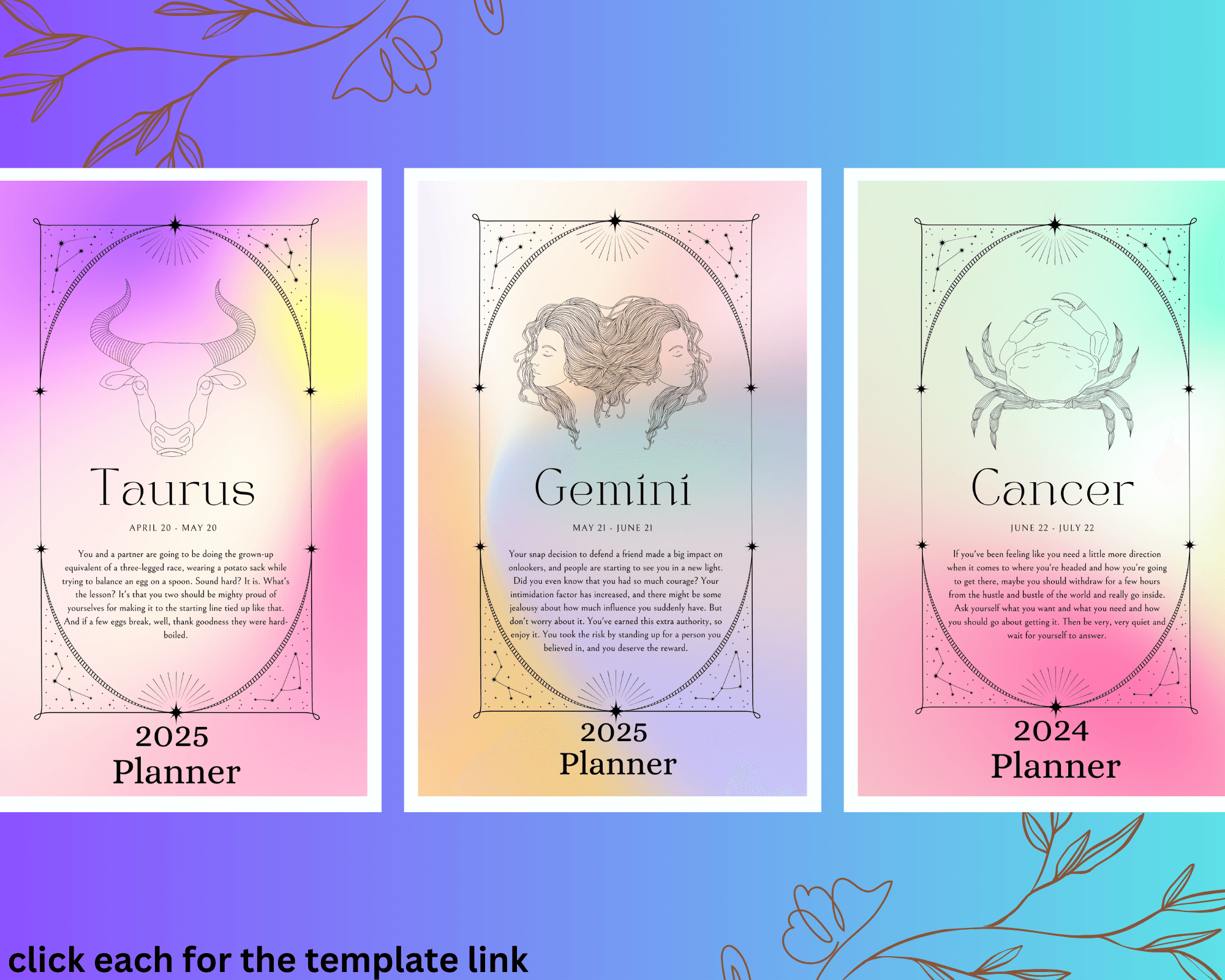 Zodiac sign planner 60 photos - Astrologytoyou.com