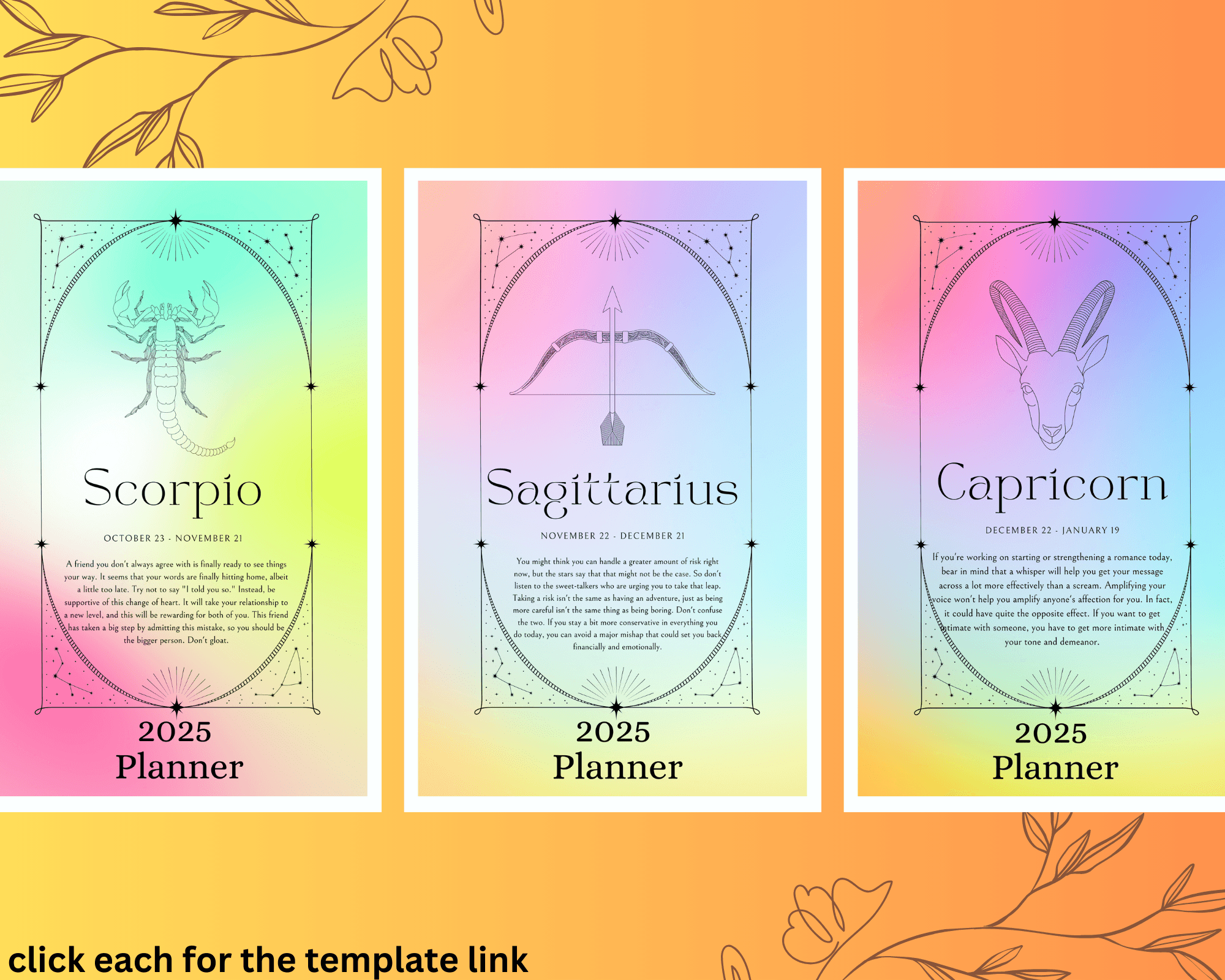 Zodiac sign planner 60 photos - Astrologytoyou.com