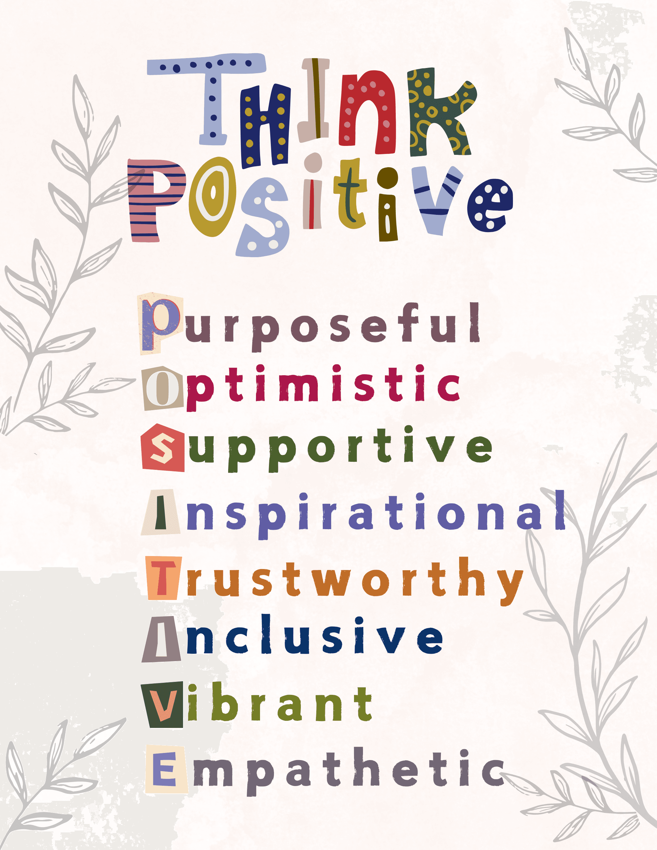 positive thinking posters