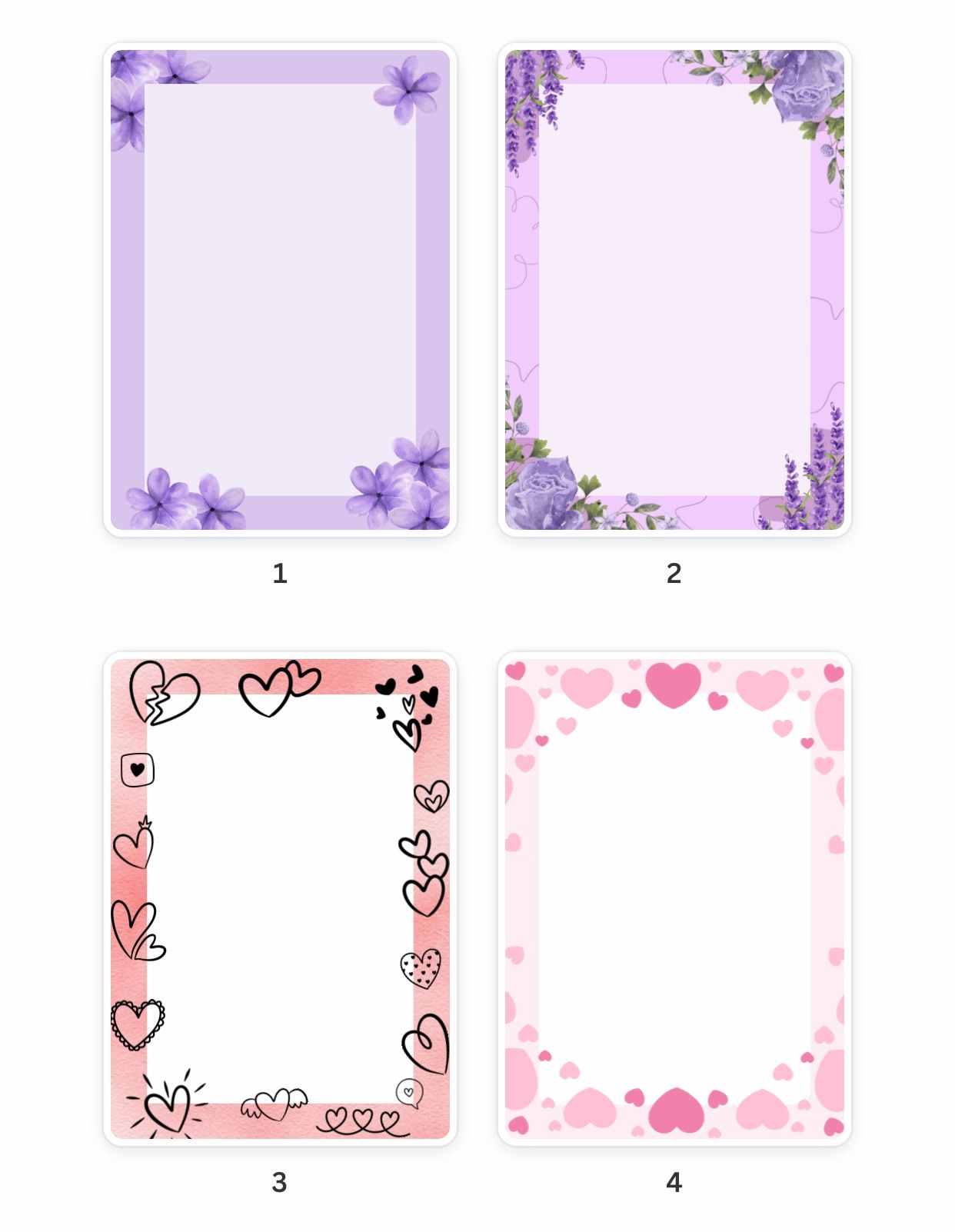 aesthetic border design text