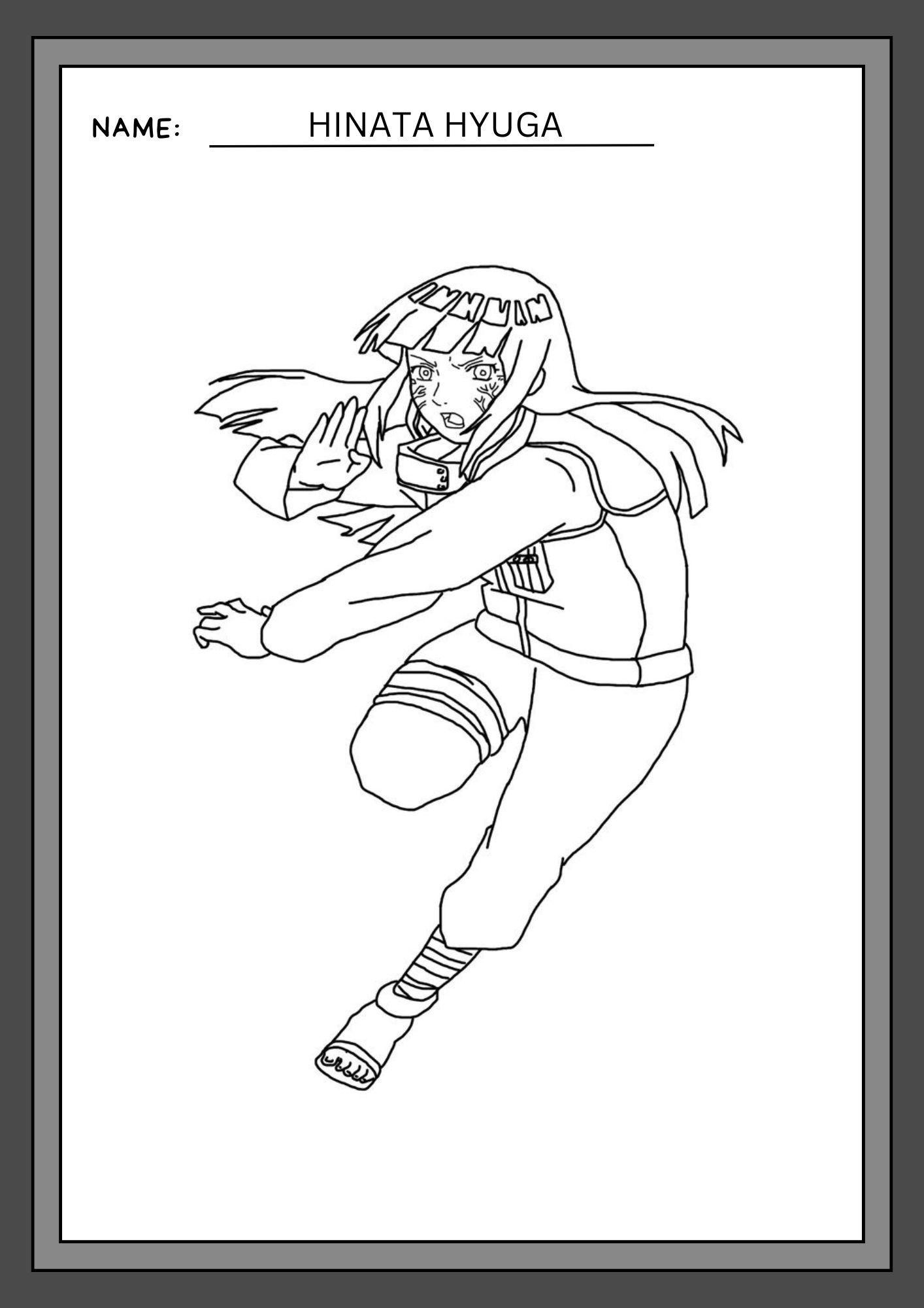 hinata coloring pages
