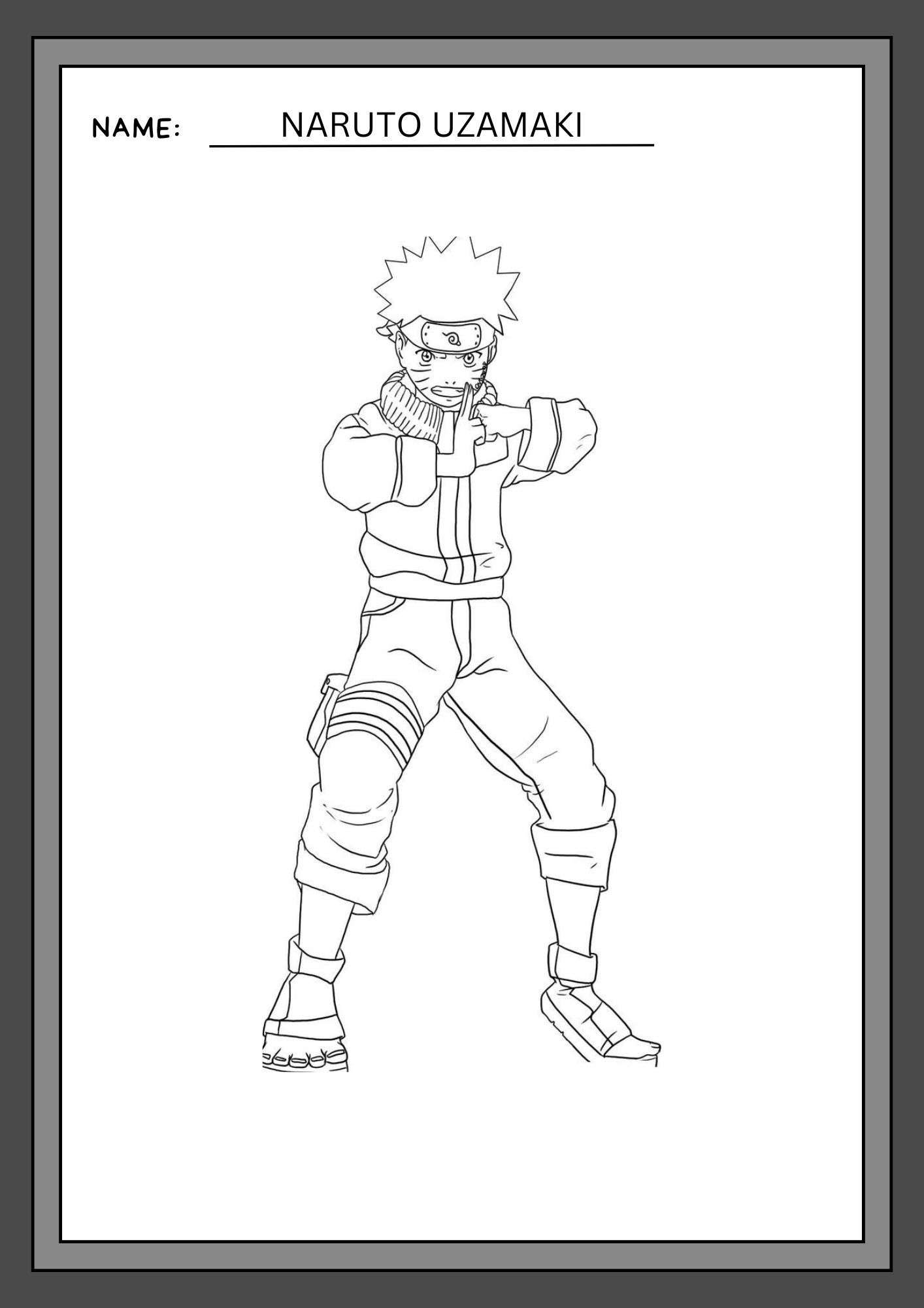 naruto coloring pages cute
