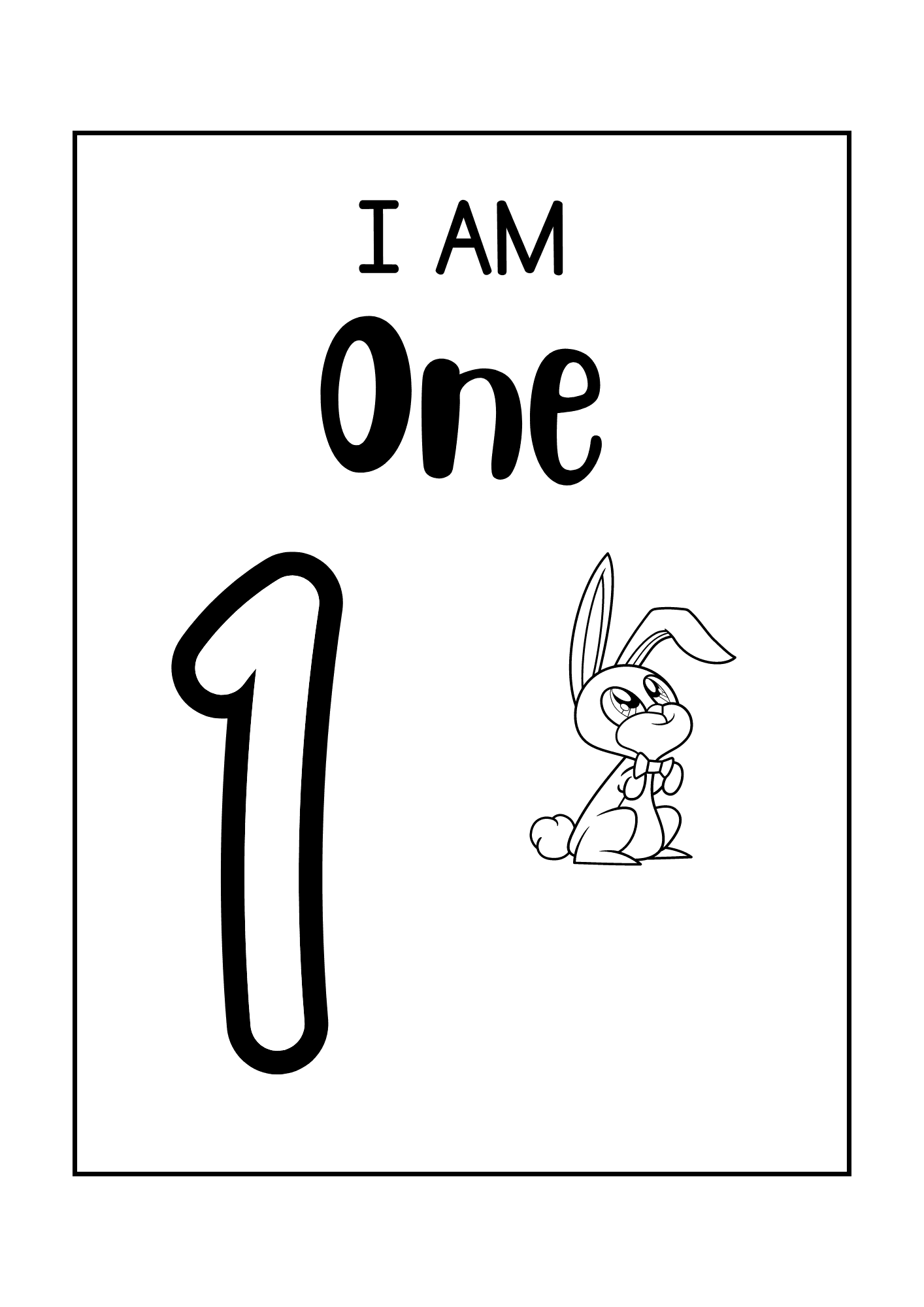 number 1 coloring pages for preschoolers printable