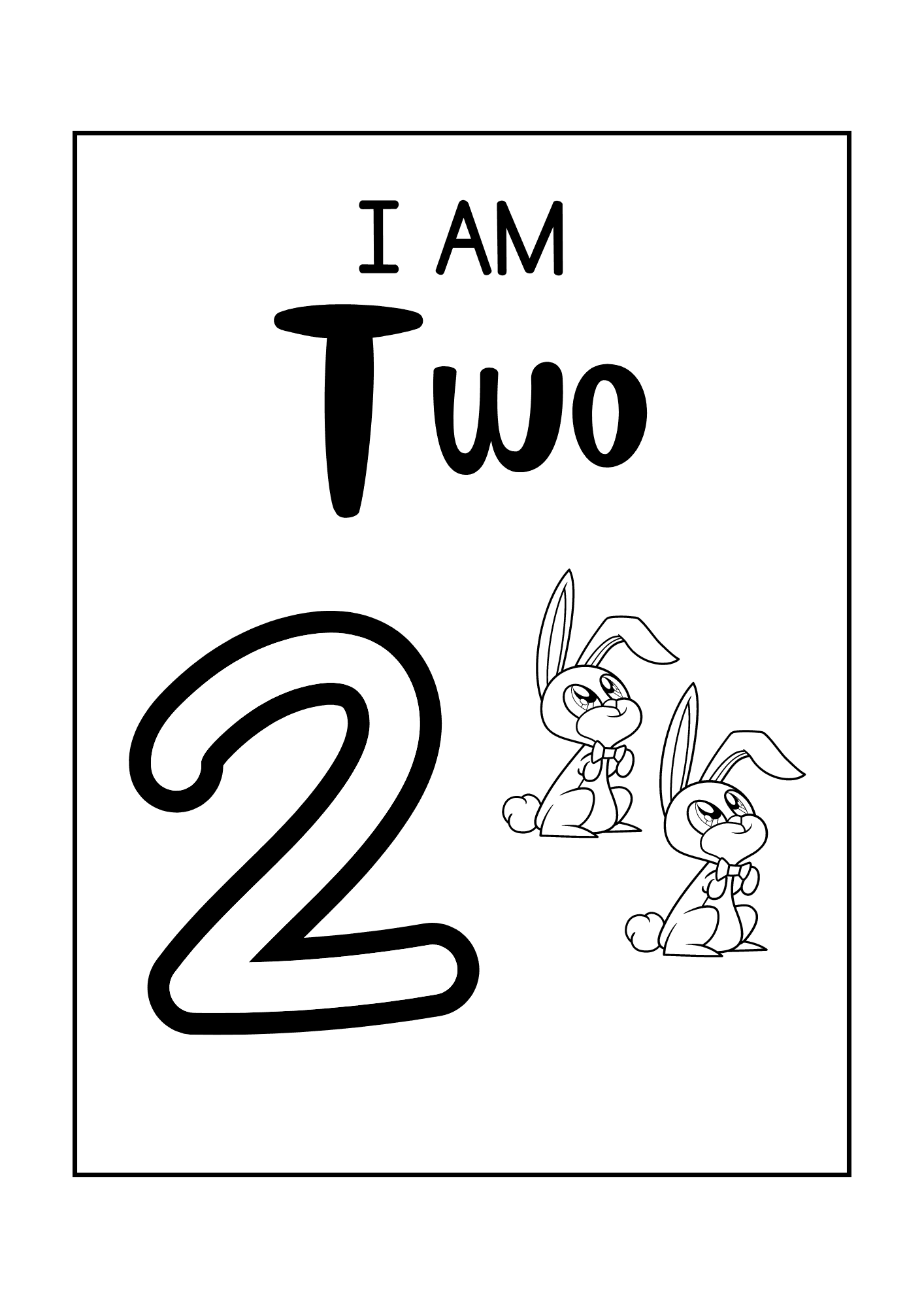 Number 2 Two Coloring Page Coloring Pages Number 2 Coloring Page