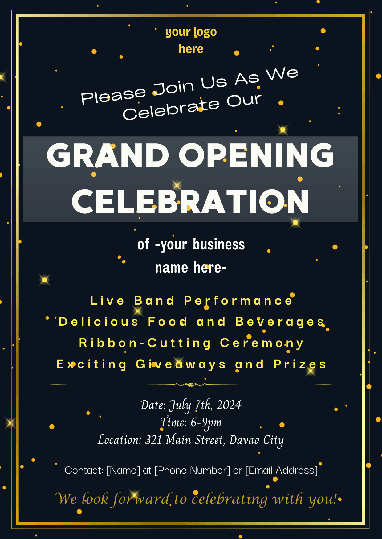 Invitation Es For Grand Opening - Infoupdate.org