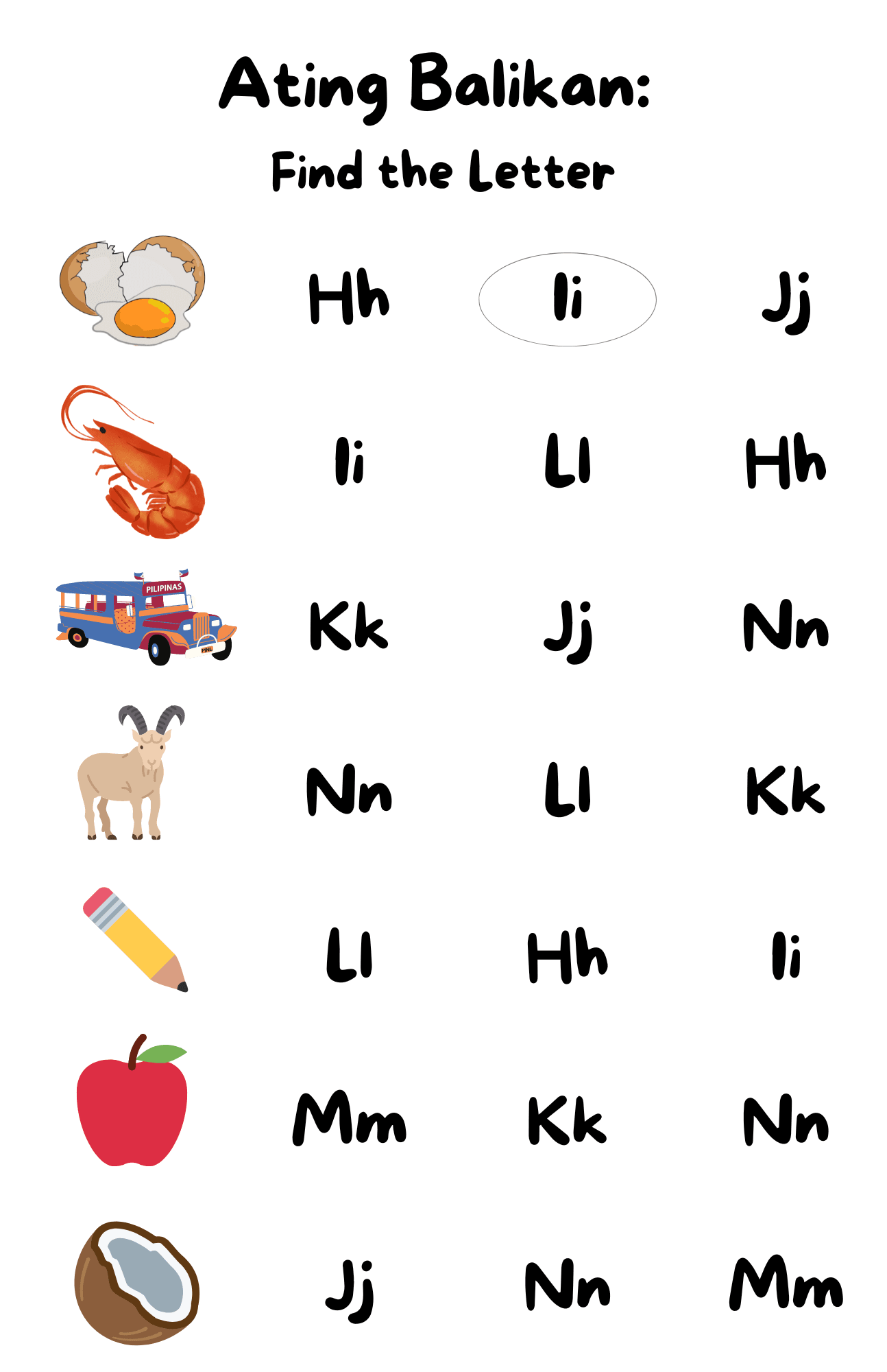 Alpabetong Filipino With Pictures Philippine Alphabet Alpabetong