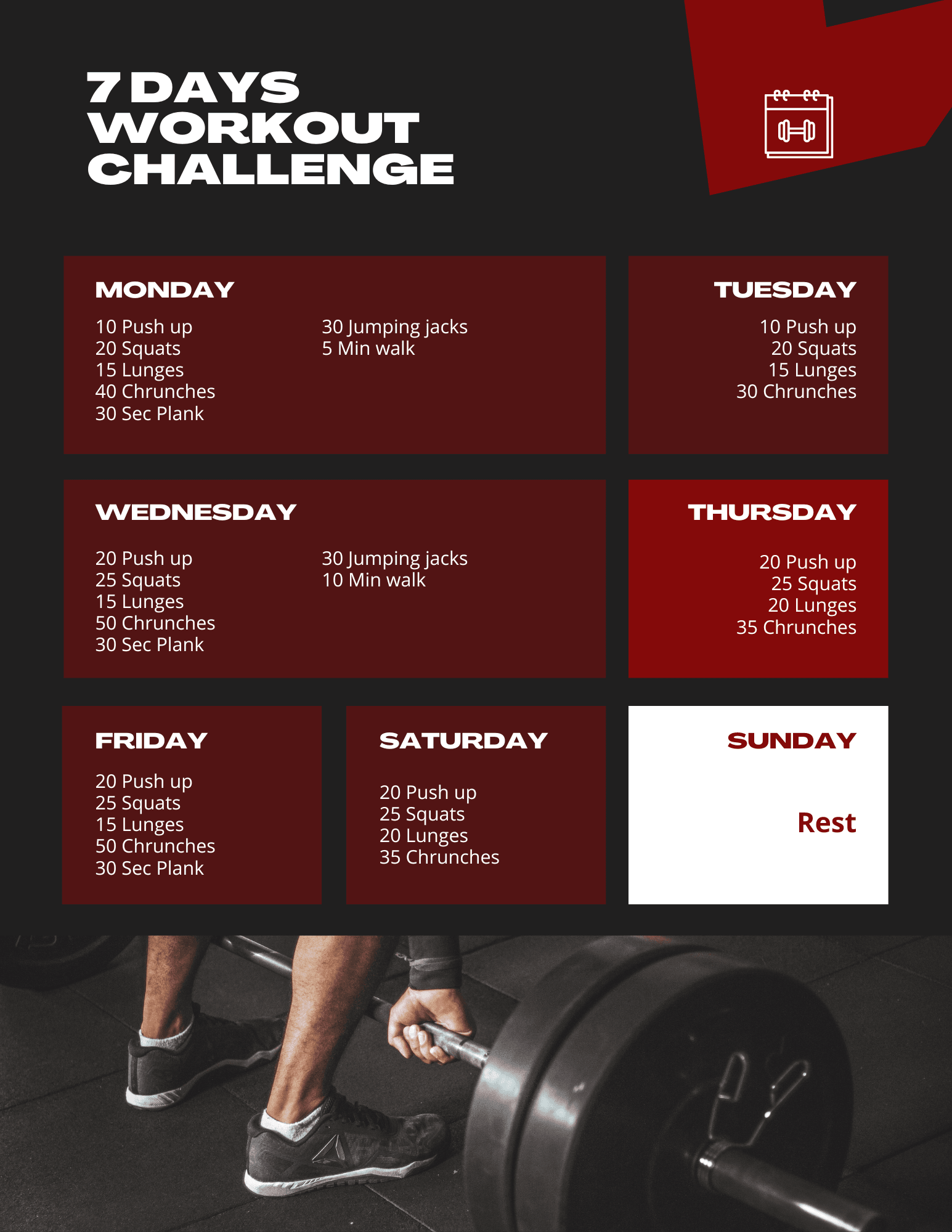 What Is The 30 Day Fitness Challenge Planner - Infoupdate.org