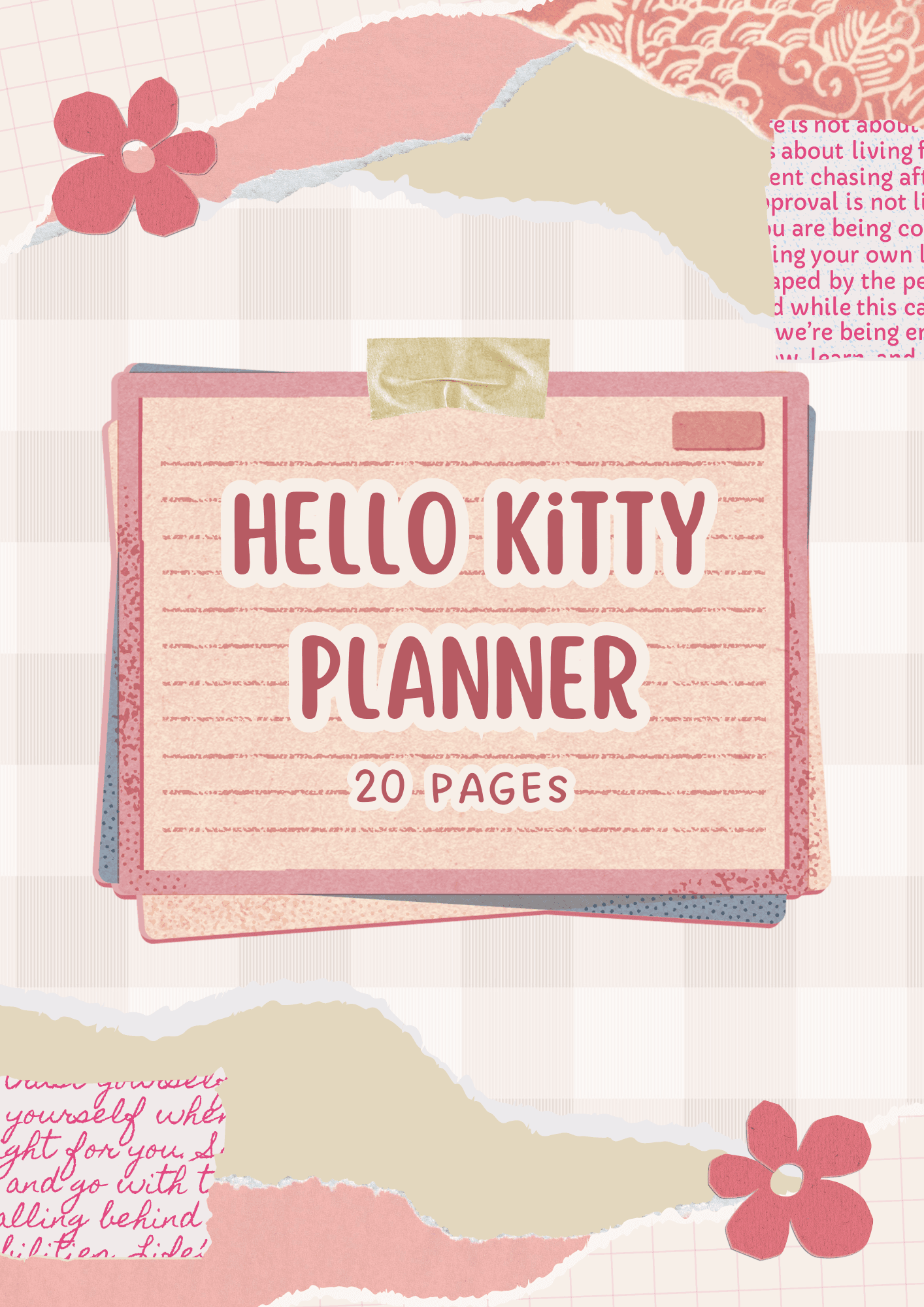 Hello Kitty Planner Template