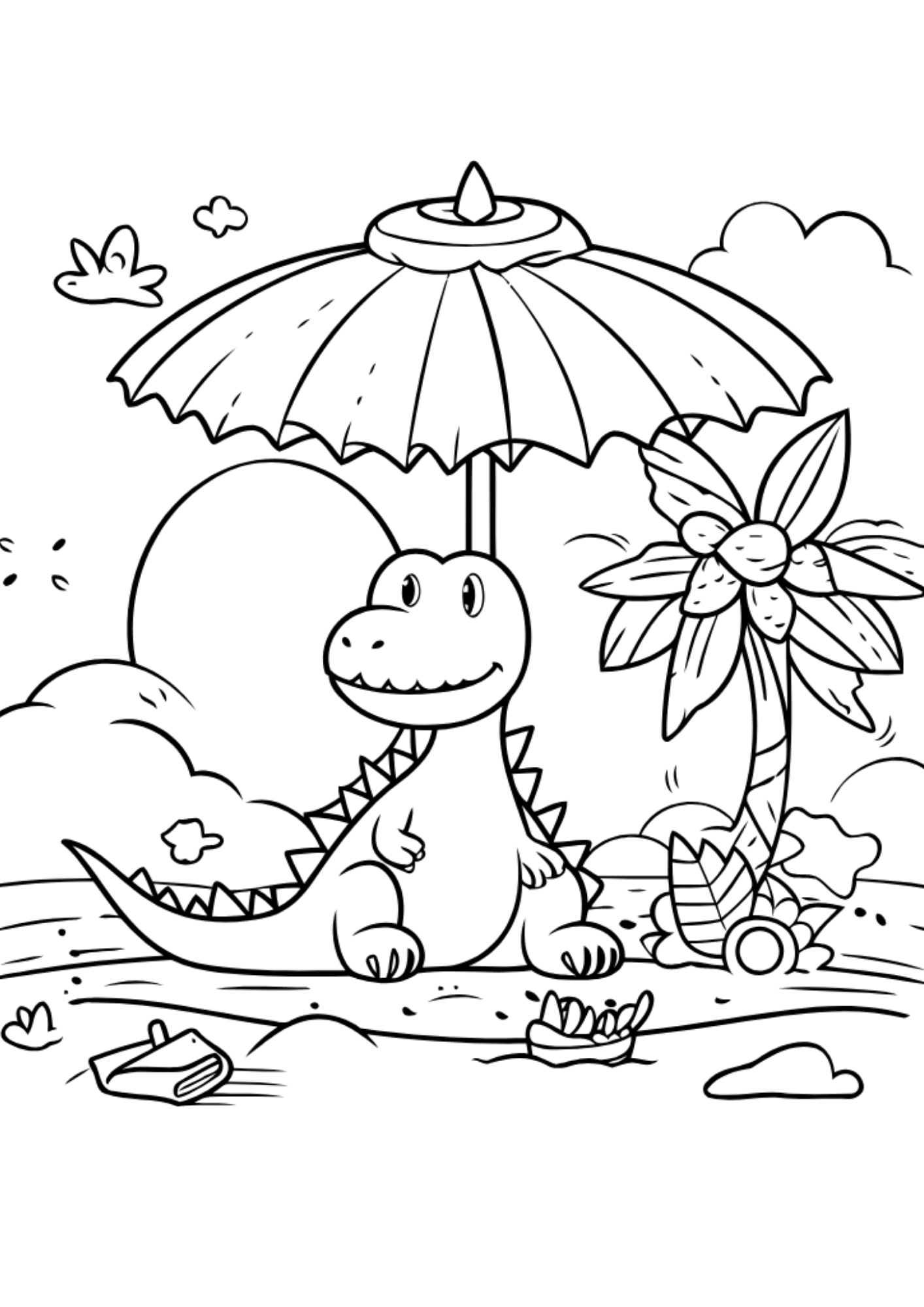 dinosaur easter coloring pages