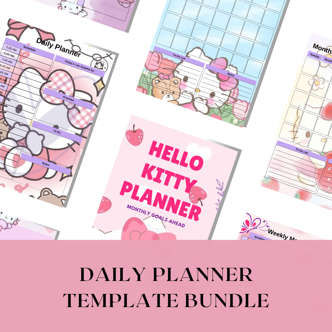 Hello Kitty Planner Template
