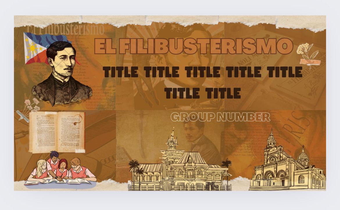 El Filibusterismo Background Powerpoint 1 Background Shabby Vintage