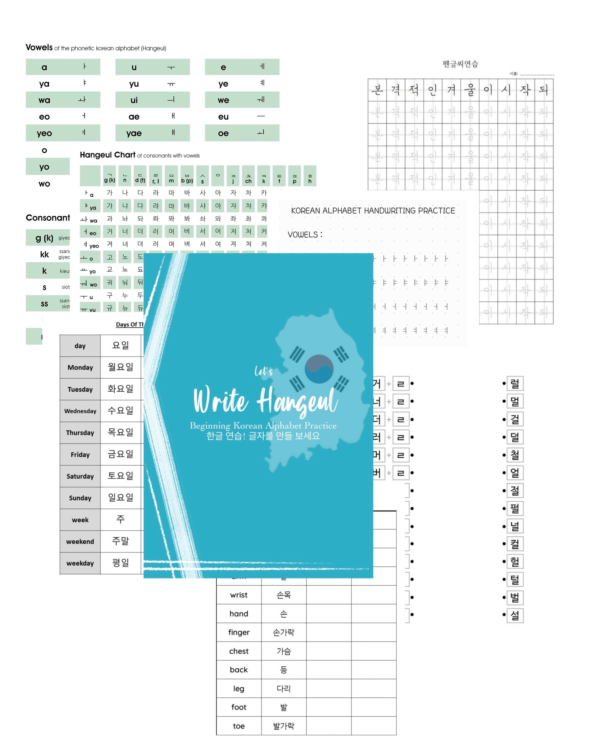 Korean Alphabet Chart With Pronunciation Pdf - Infoupdate.org