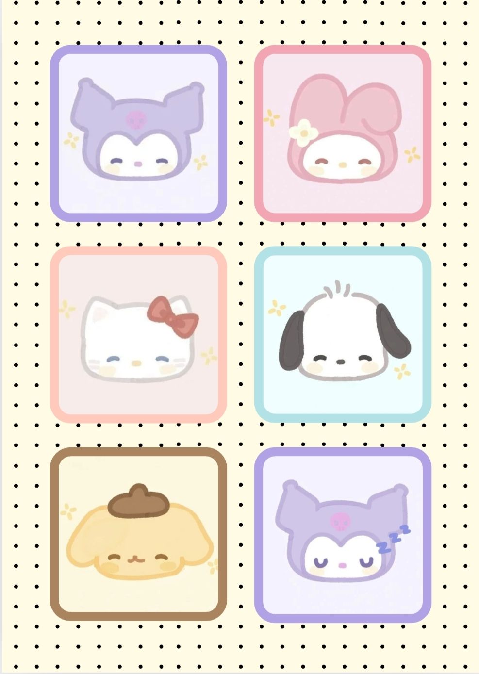 Cute Printable Sanrio Stickers