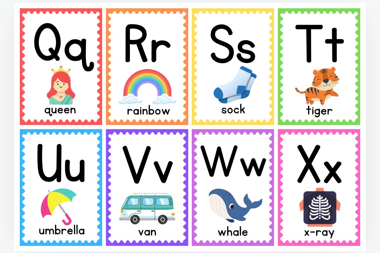 A To Z Alphabet Flash Cards Free Printable - Infoupdate.org