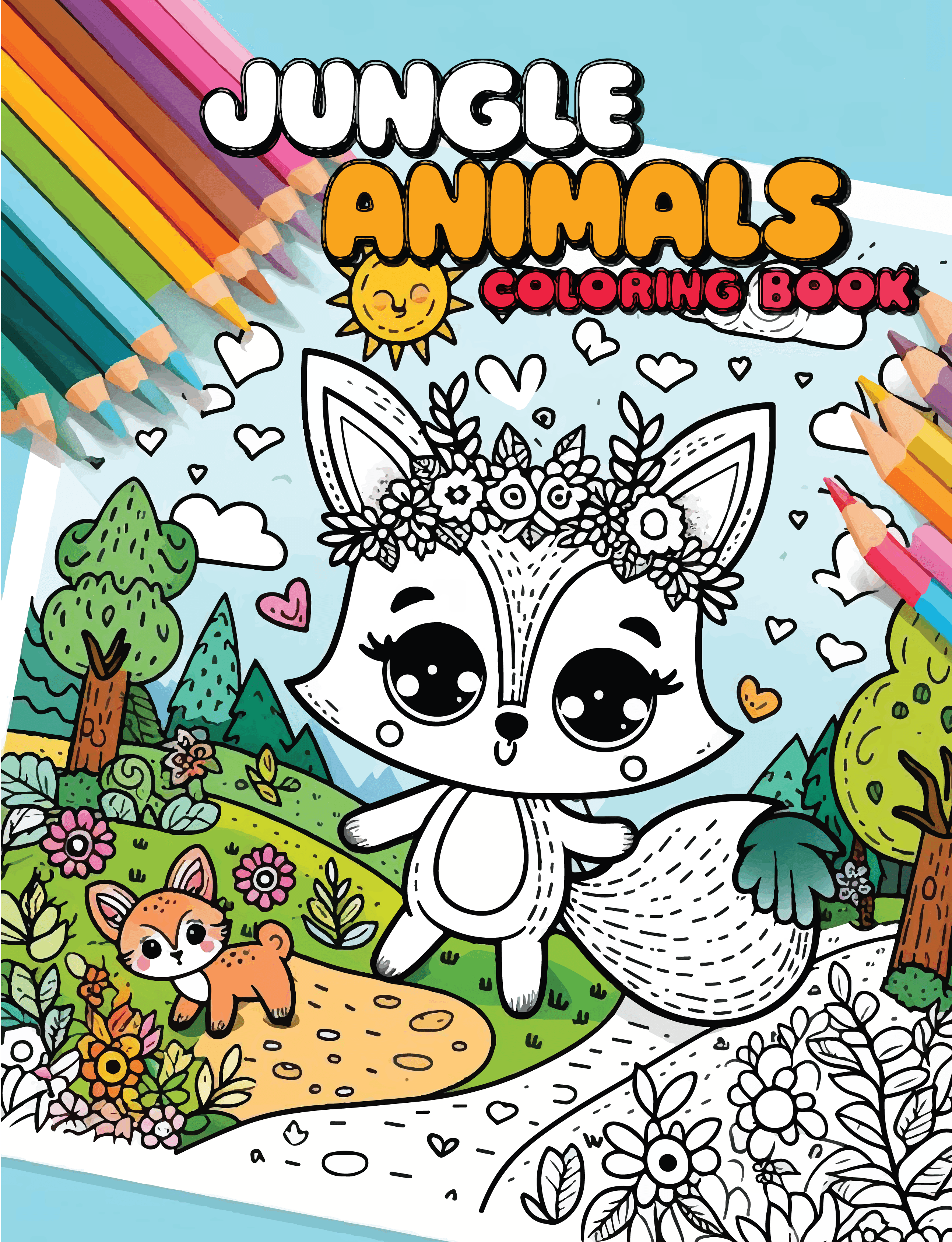 Cute Jungle Animal Coloring Pages 85 Best Images About Animals Cut And