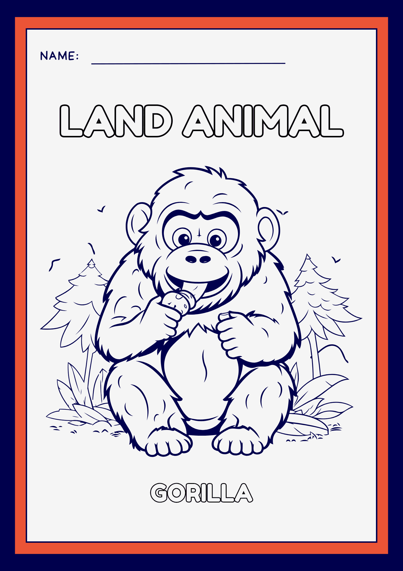 endangered land animals and coloring pages