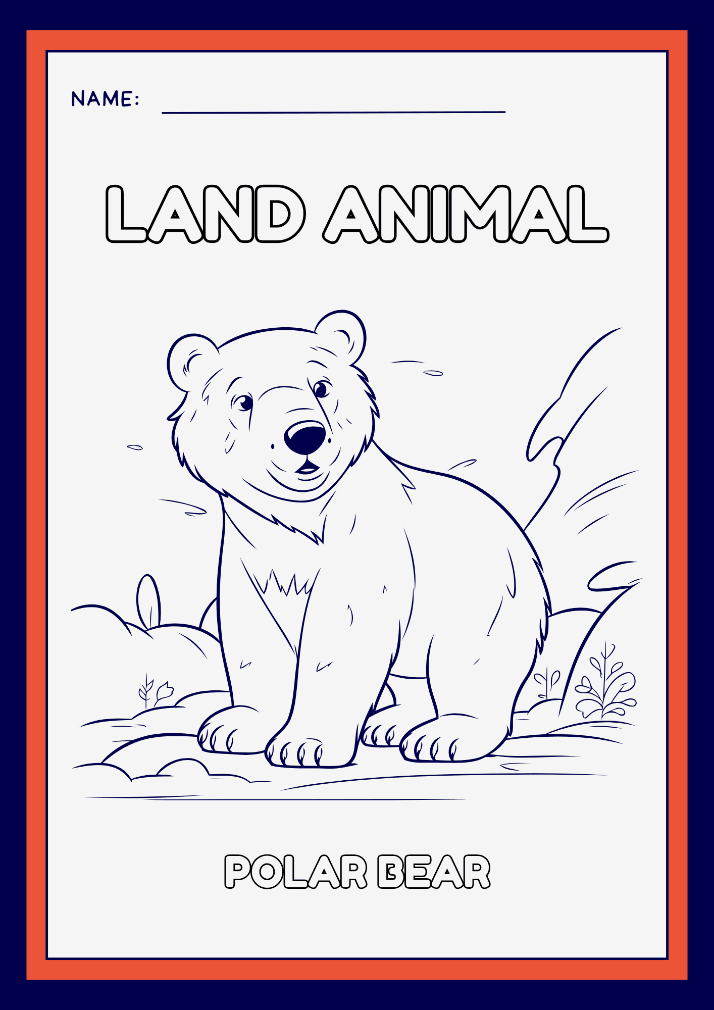 endangered land animals and coloring pages