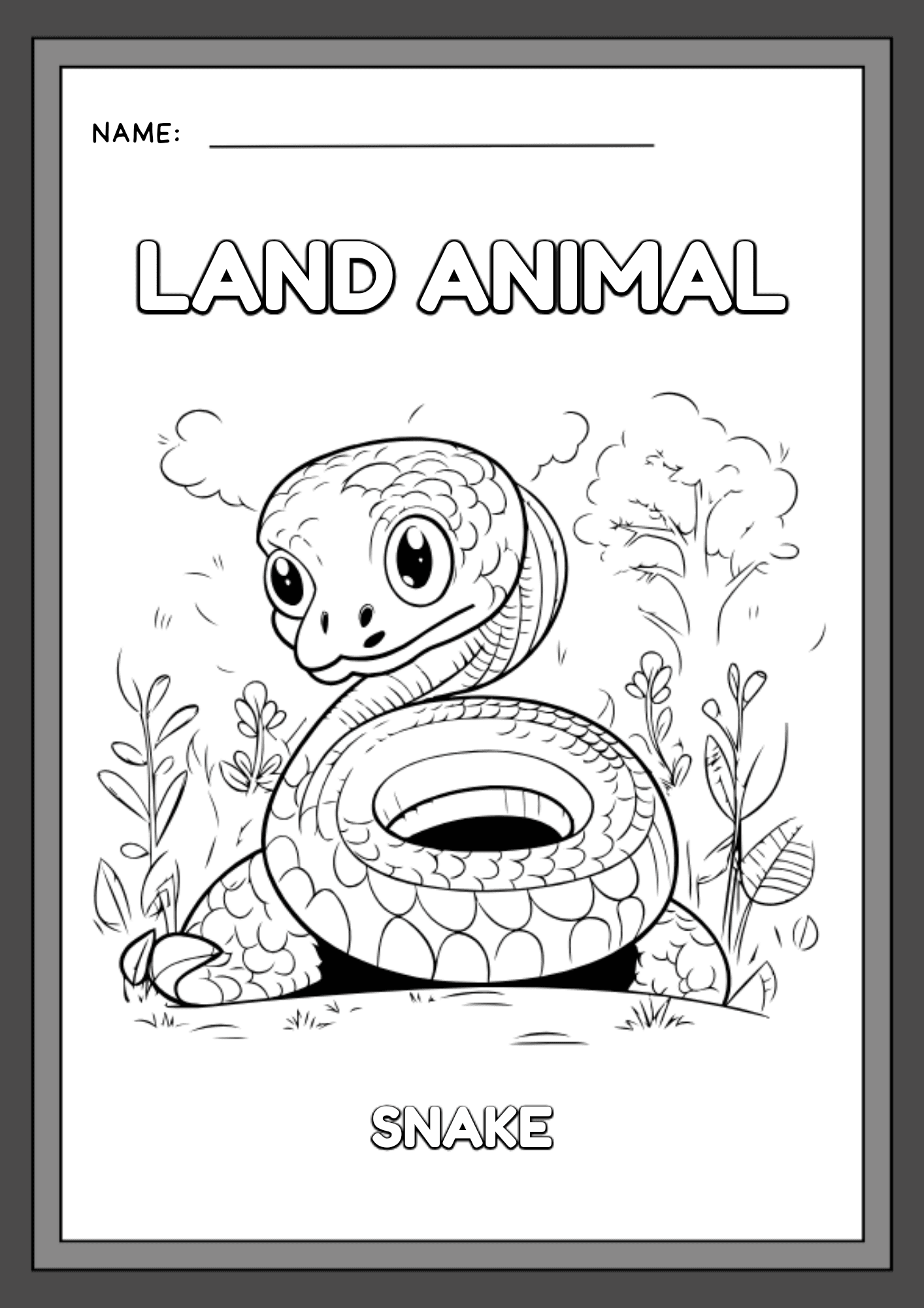 coloring pages of land
