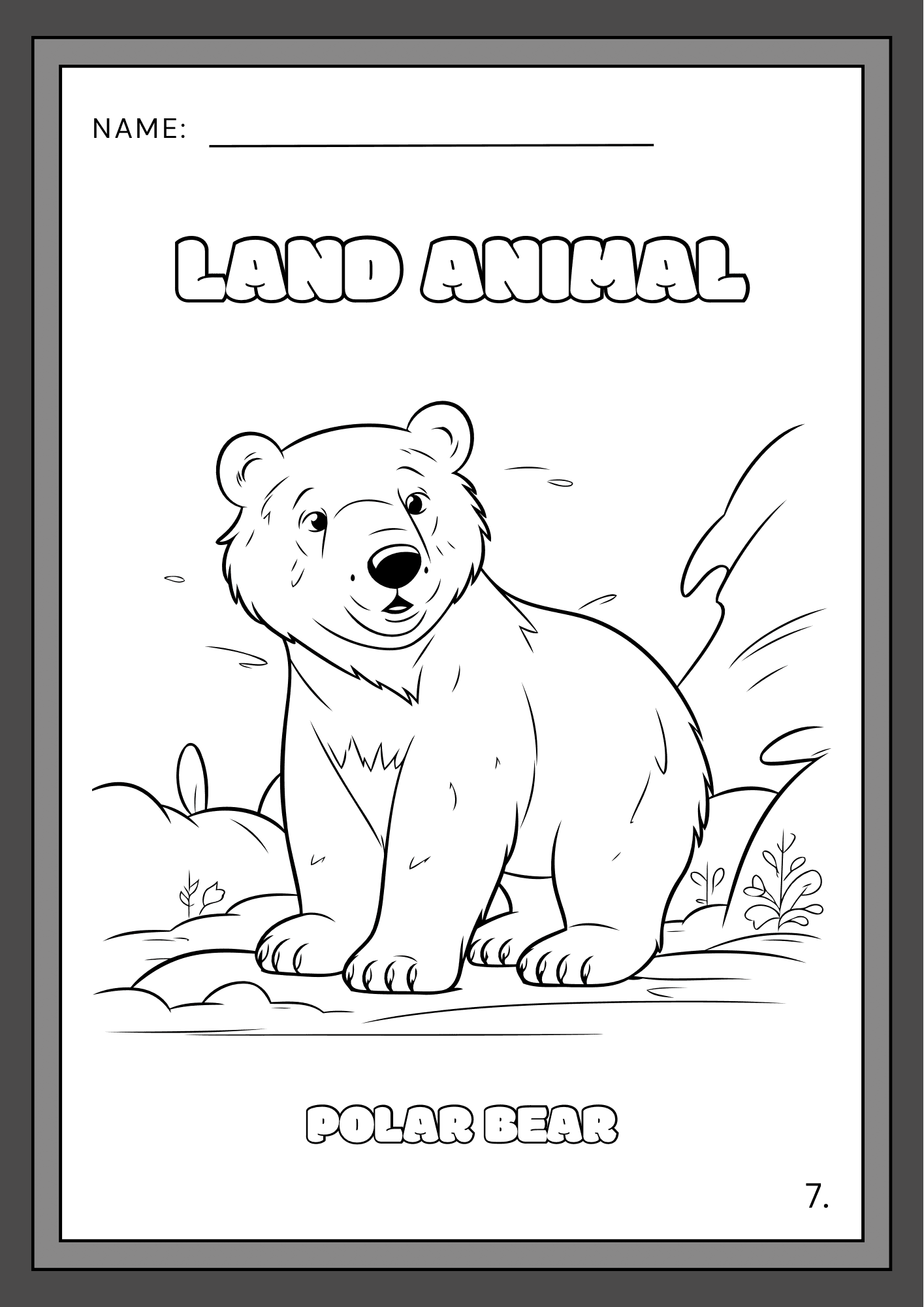 endangered animal name coloring pages