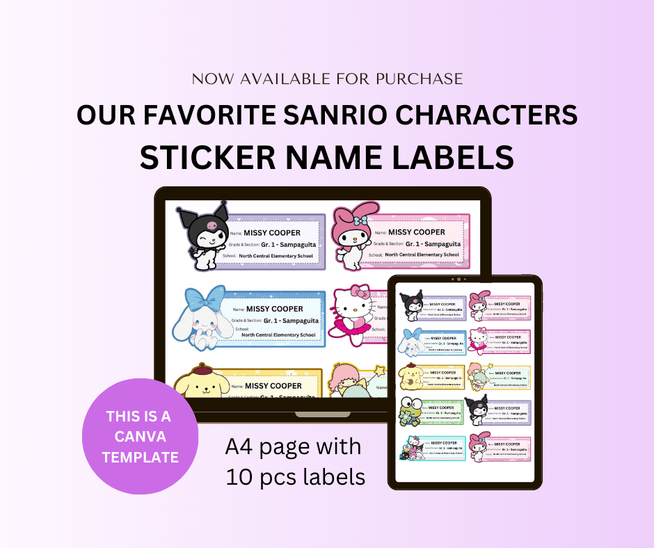 Hello Kitty Labels Printable