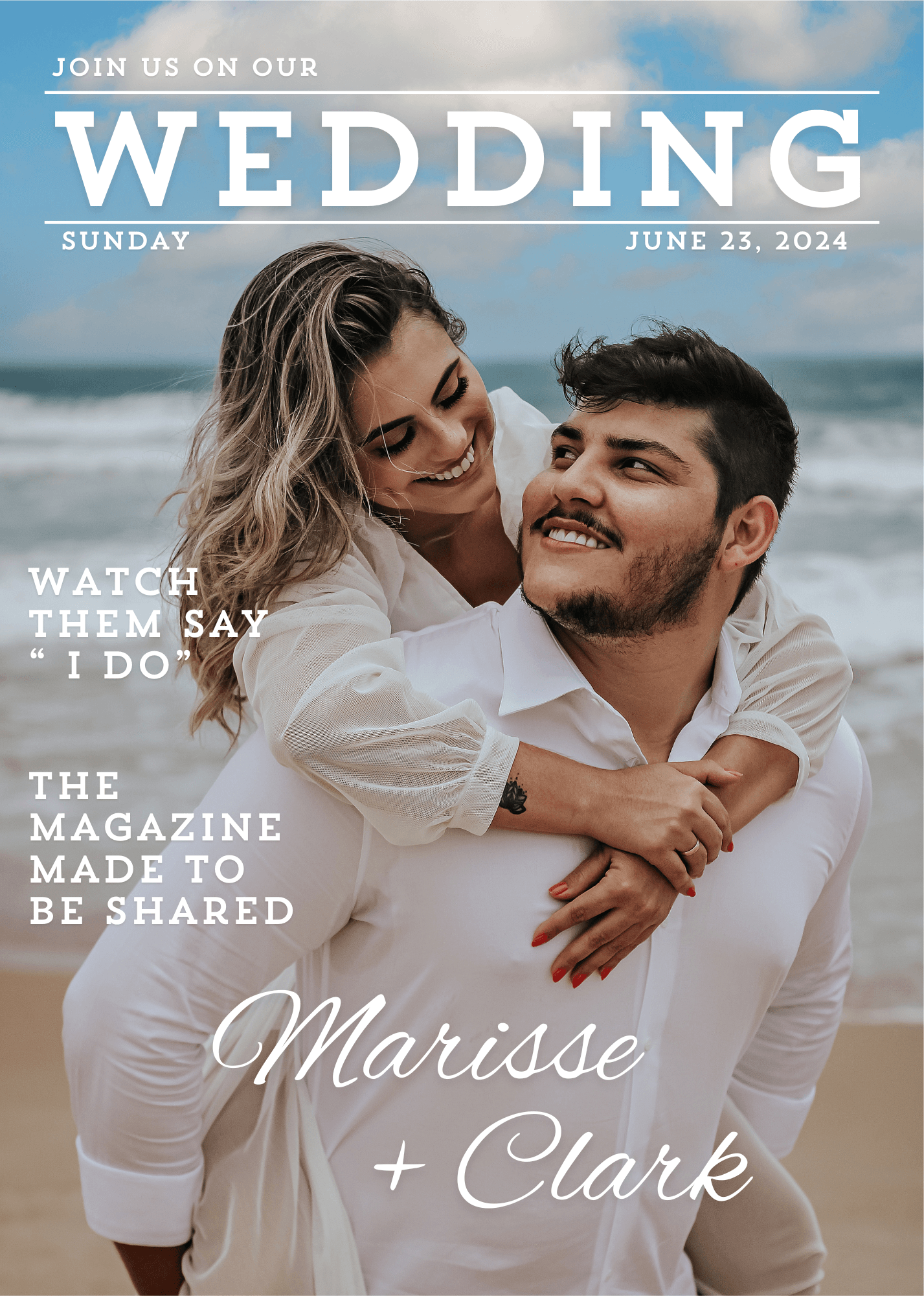 Magazine wedding invitation 60 photos - Astyledwedding.com