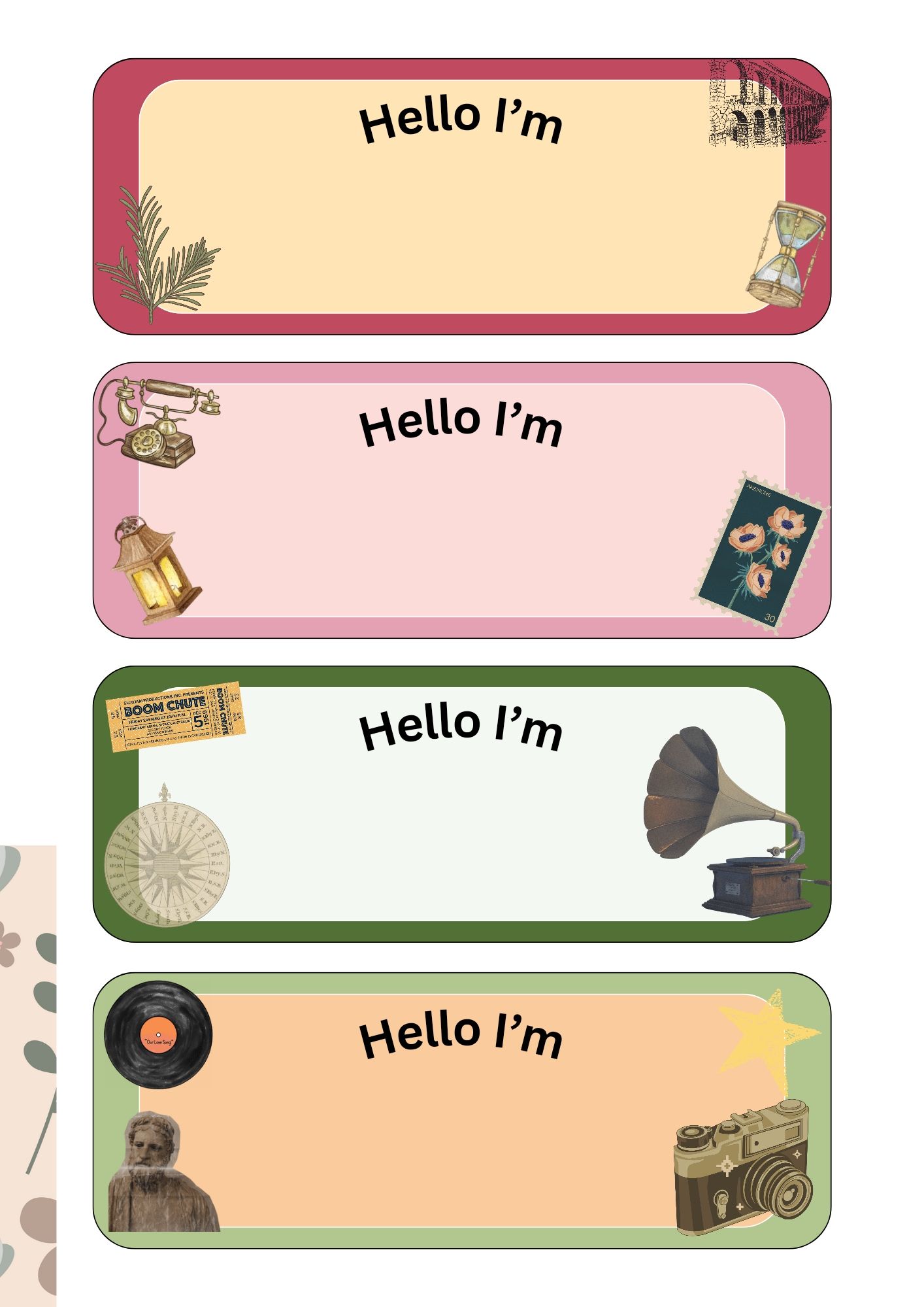 Name Tag Design Ideas